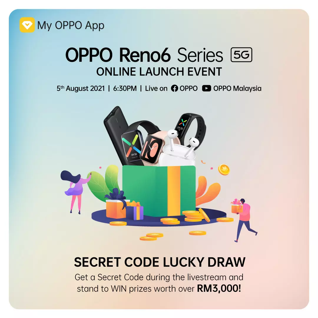 Exciting Prizes Worth Over RM3,000 Giving Out Via My OPPO App Secret ...