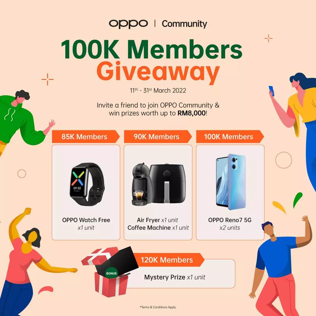 100K Members giveaway