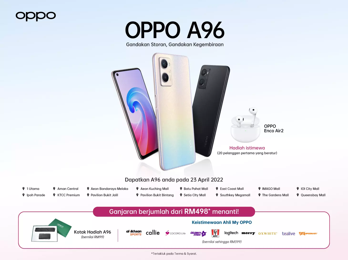 Pre-Order OPPO A96 Now!