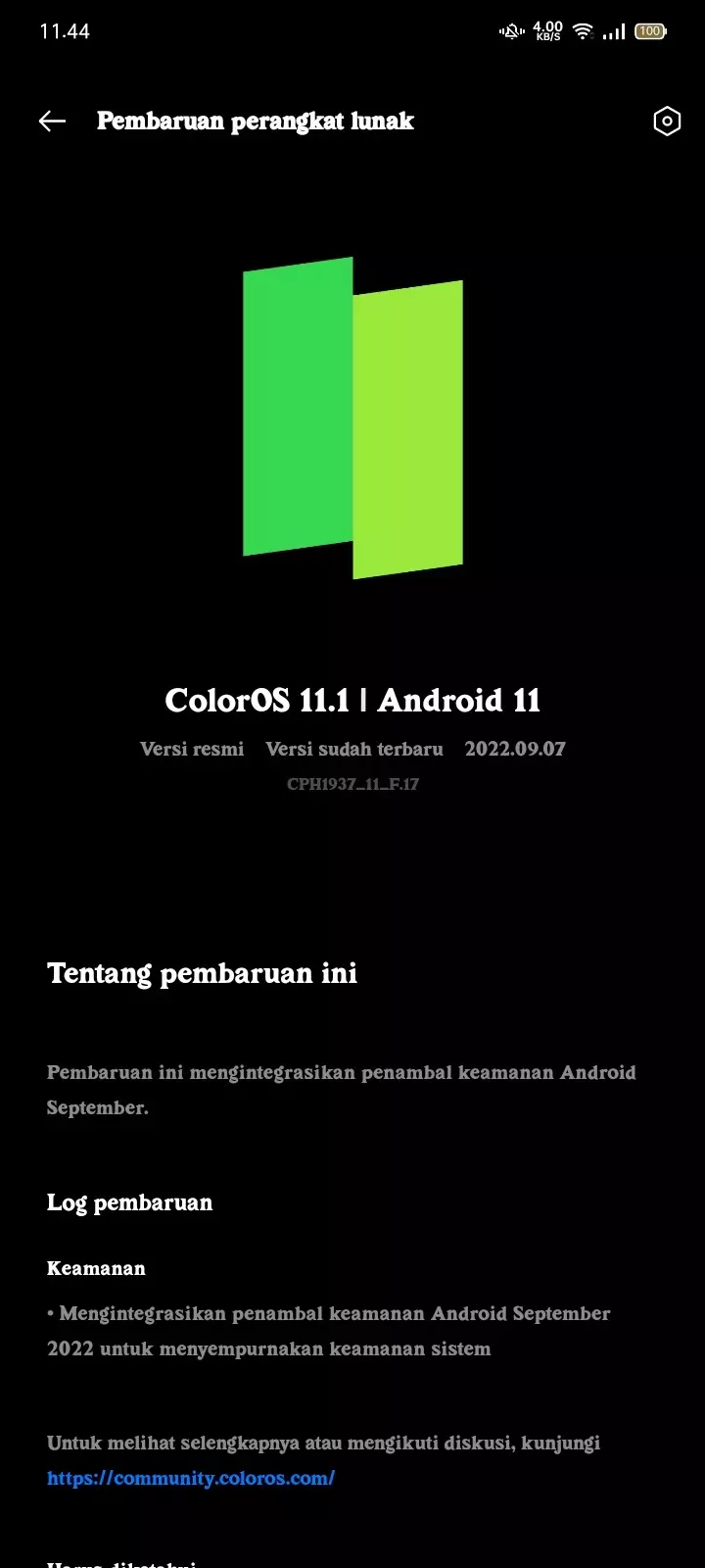 Update OPPO A9 2020