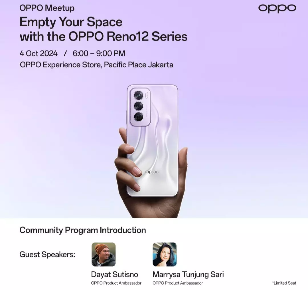 Oppo Meetup,Empty Your Space with the Oppo Reno12 Series