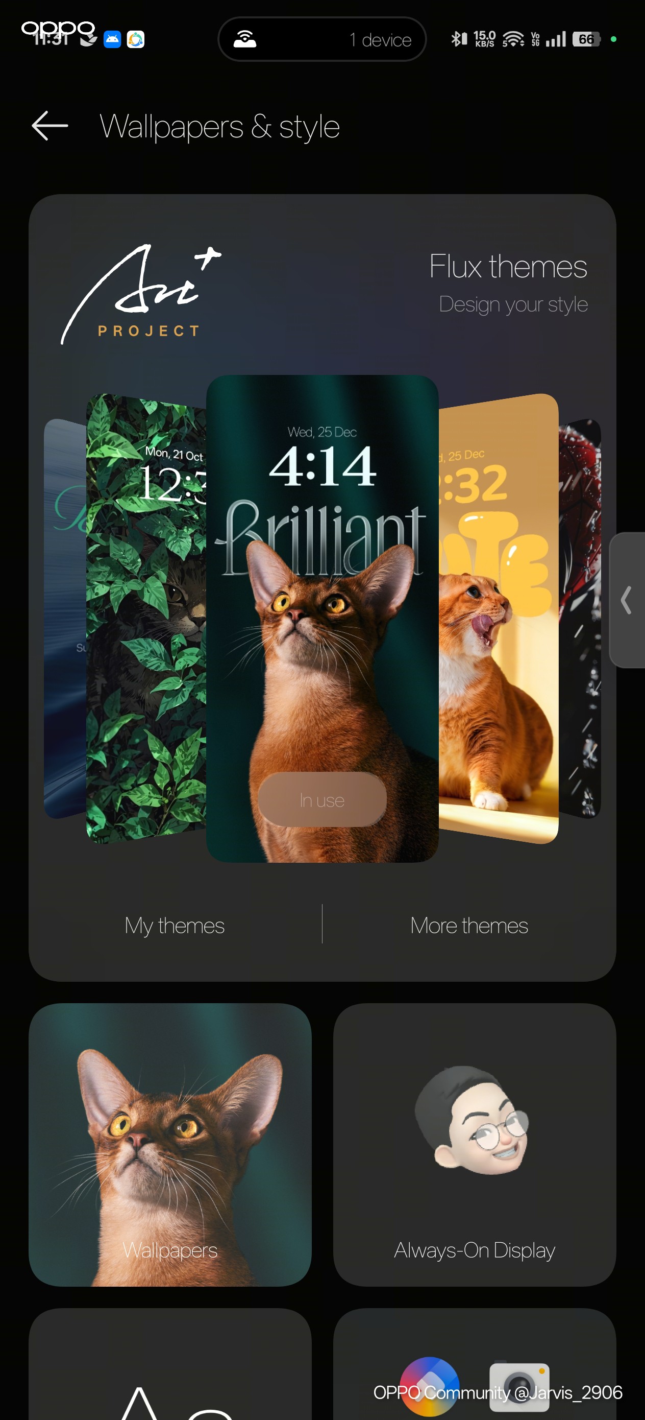Flux Theme features on Color OS 15 & Oxygen OS 15
