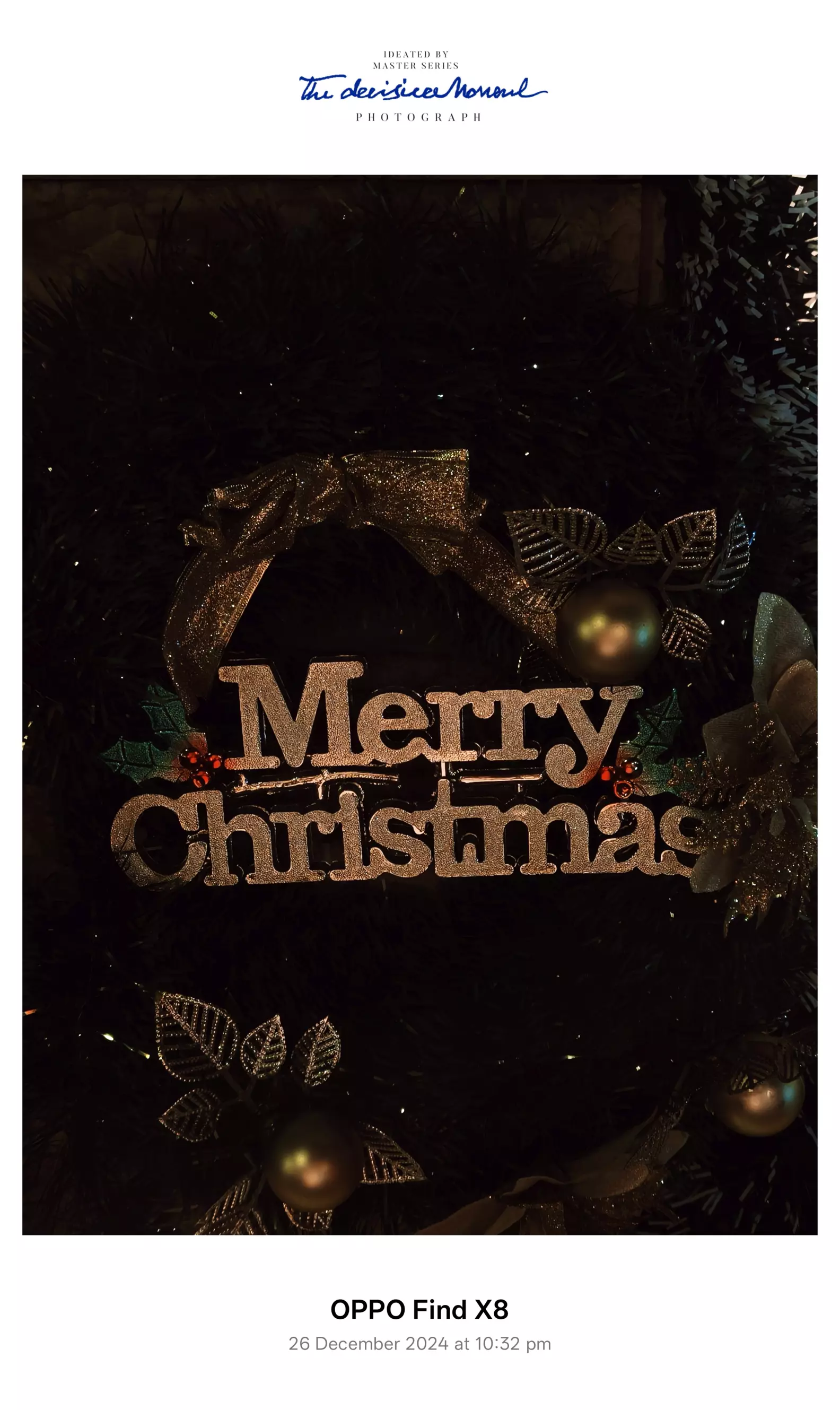 Wishing you a Merry Christmas filled with joy, love, and che