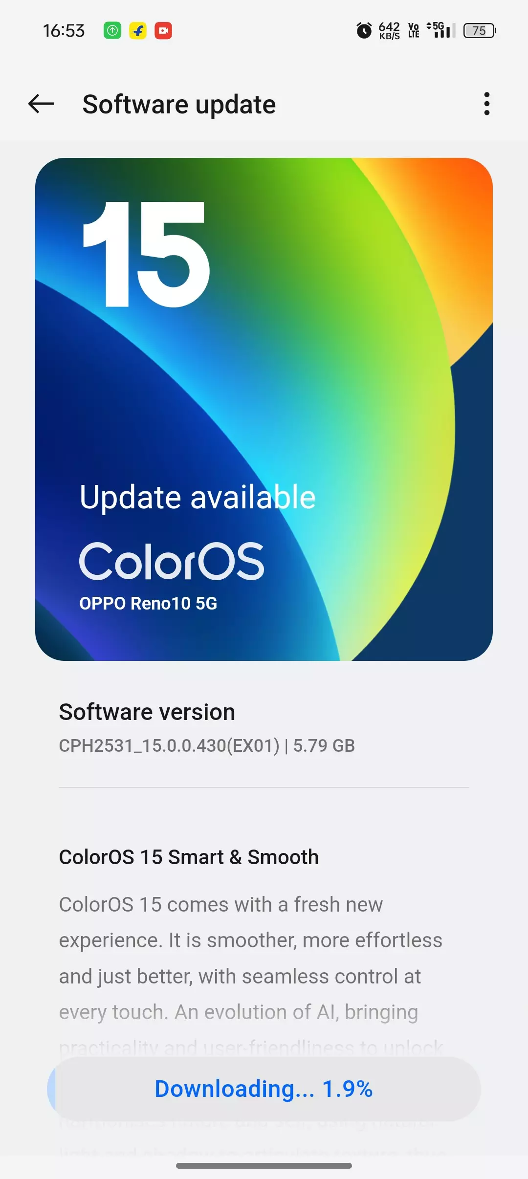 Colour OS 15