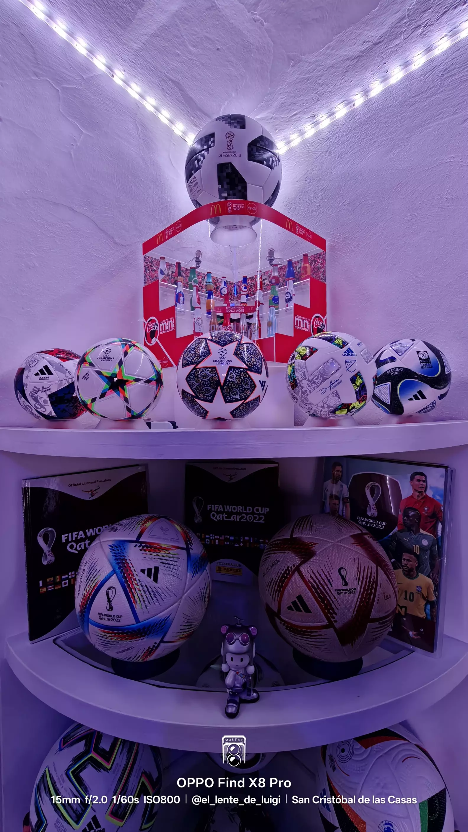 Round treasures: my soccer ball collection.