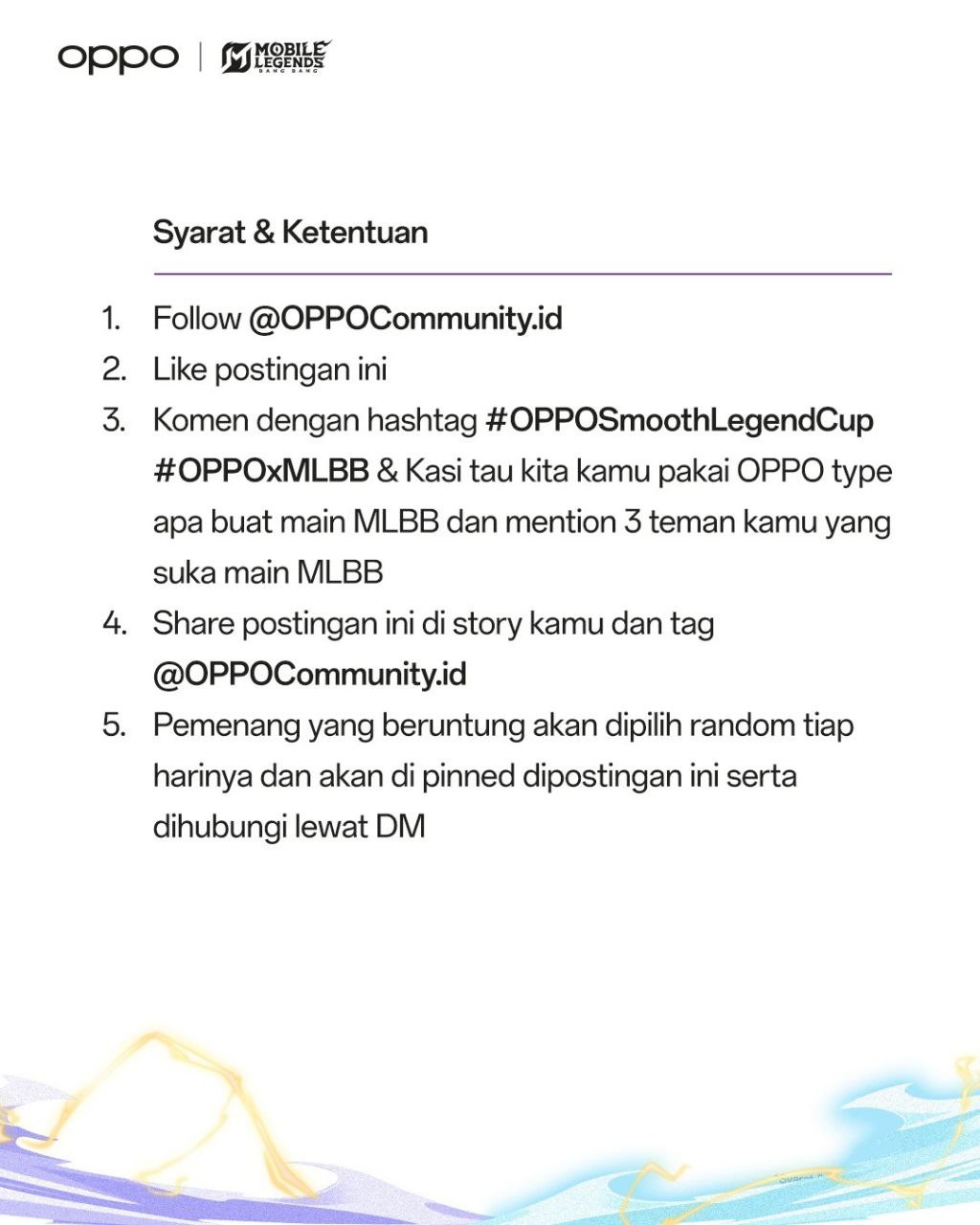Komen dan Menangkan Skin MLBB Setiap Hari dari OPPO Indonesia