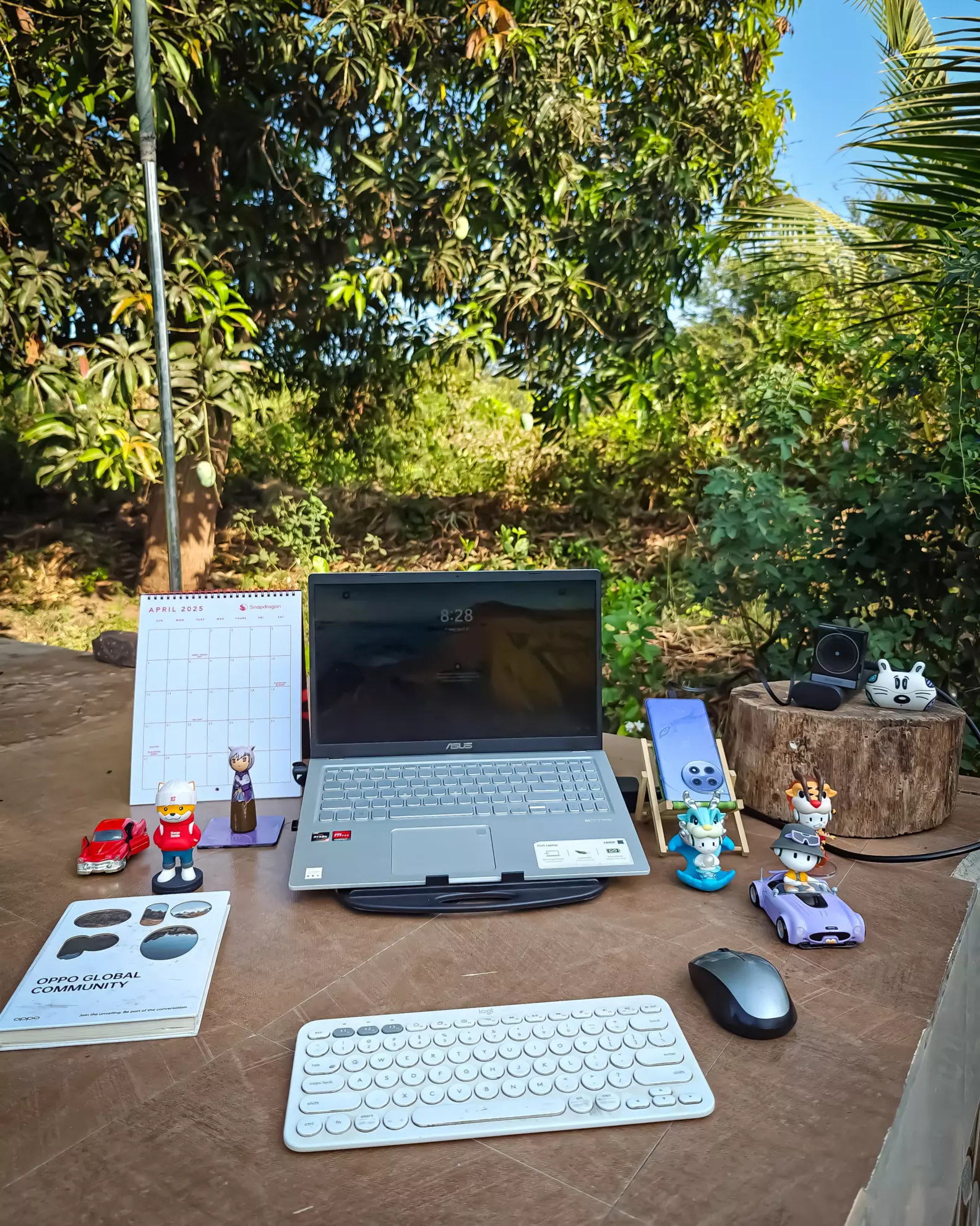 "The Natural Workspace" - My temporary WFH setup that I use