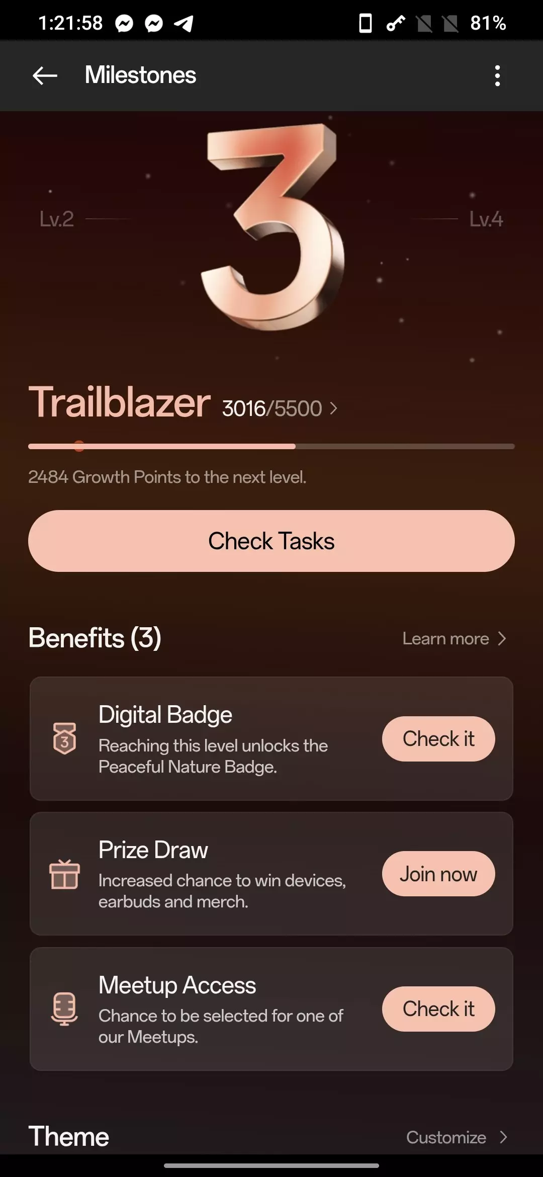 I’ve officially reached Level 3 – Trailblazer!Excited to sha