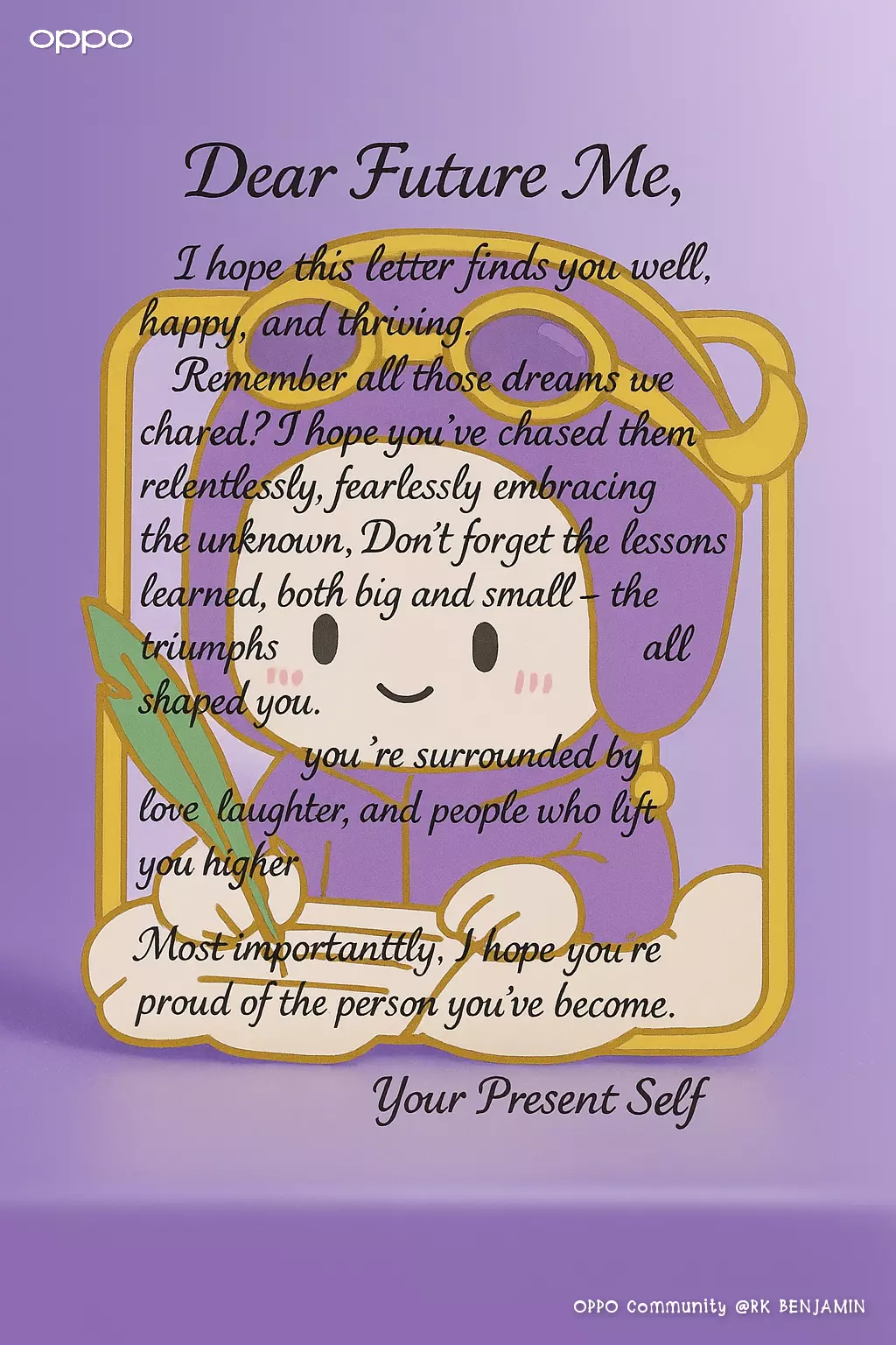 A Letter To My Future Self. 💌