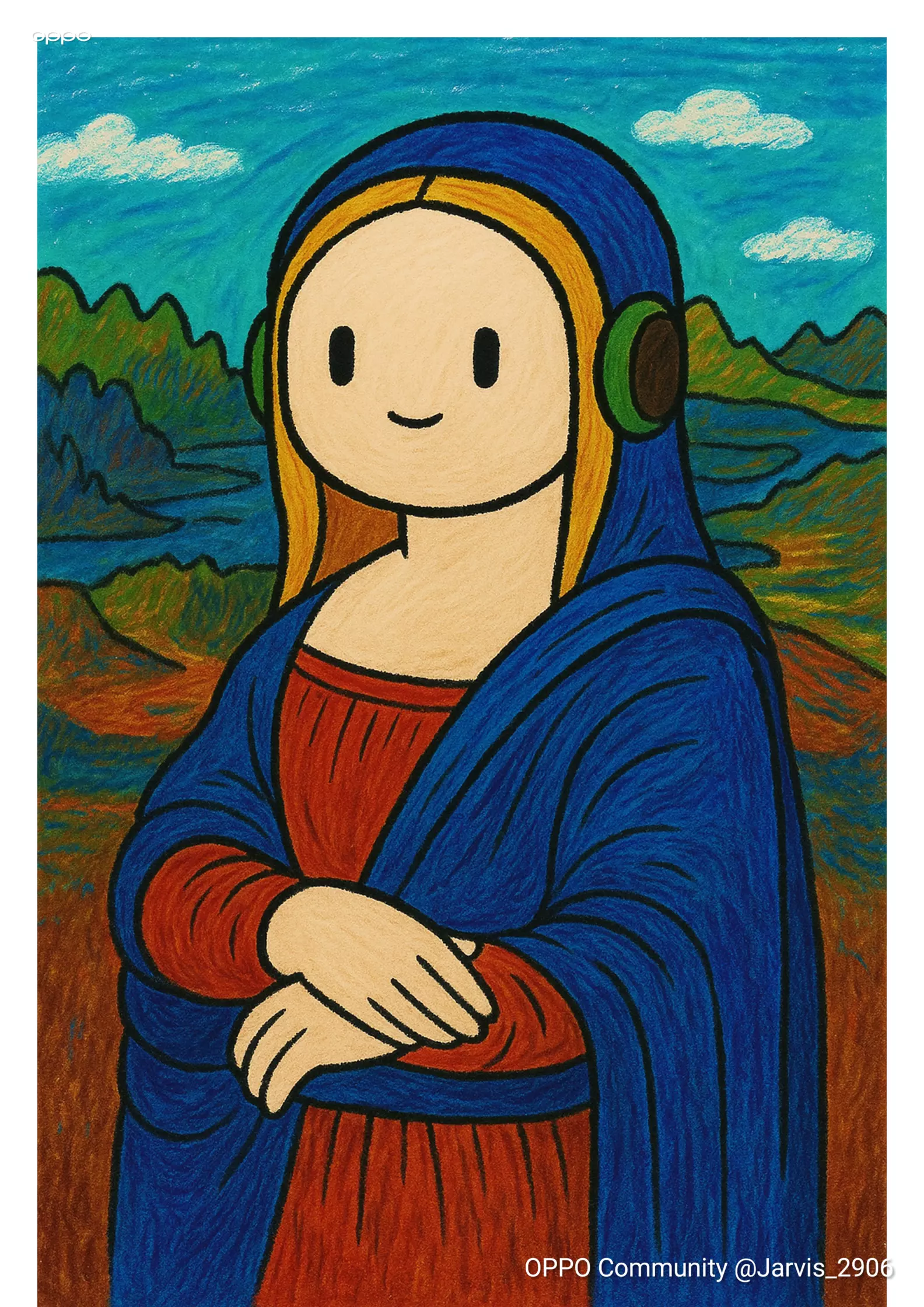🎨 Post-Color Adventures with Ollie: A Journey Through Iconic Art (Monalisa)
