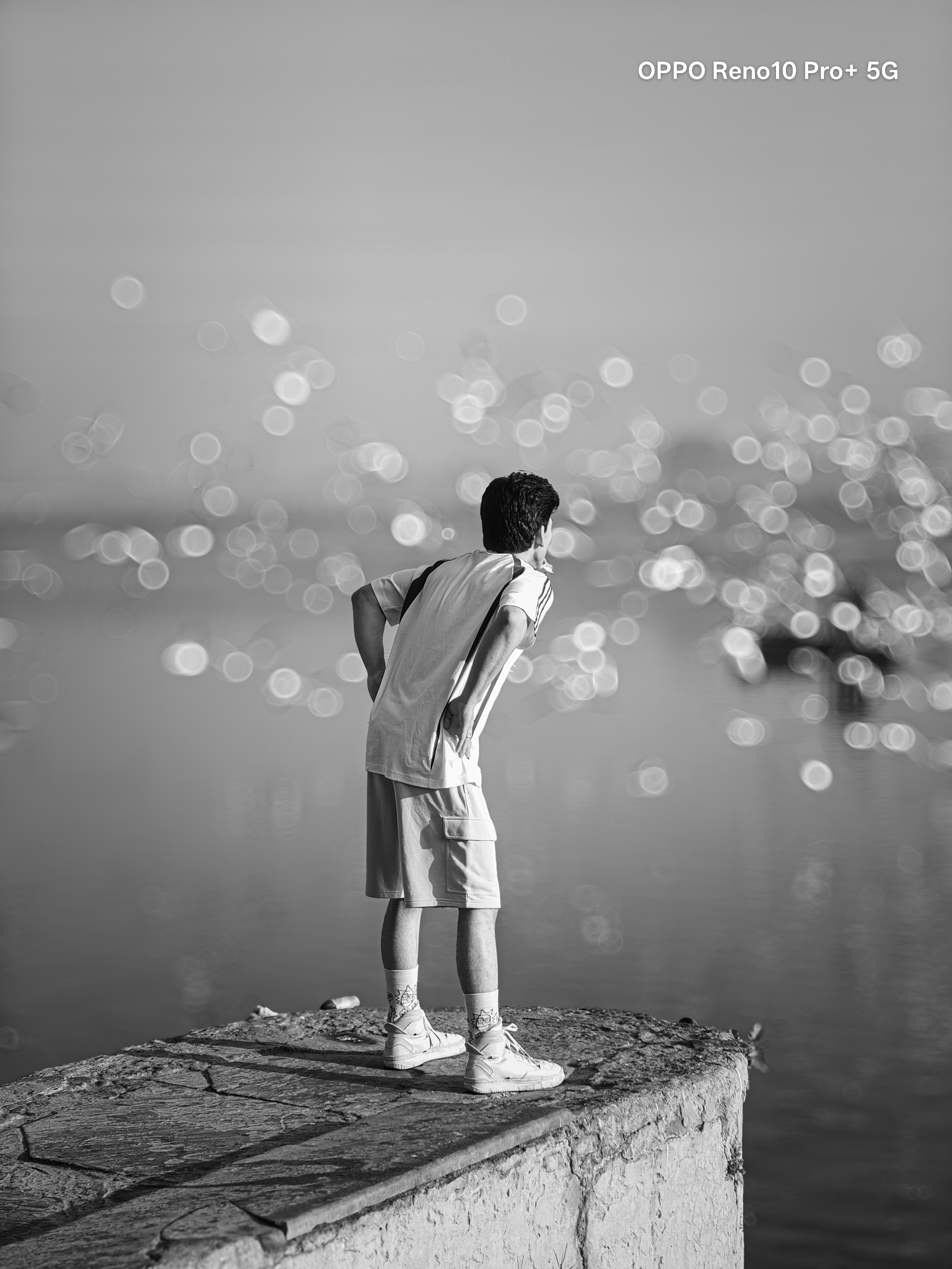 Captured A Portrait from My Oppo device.Black and white mode