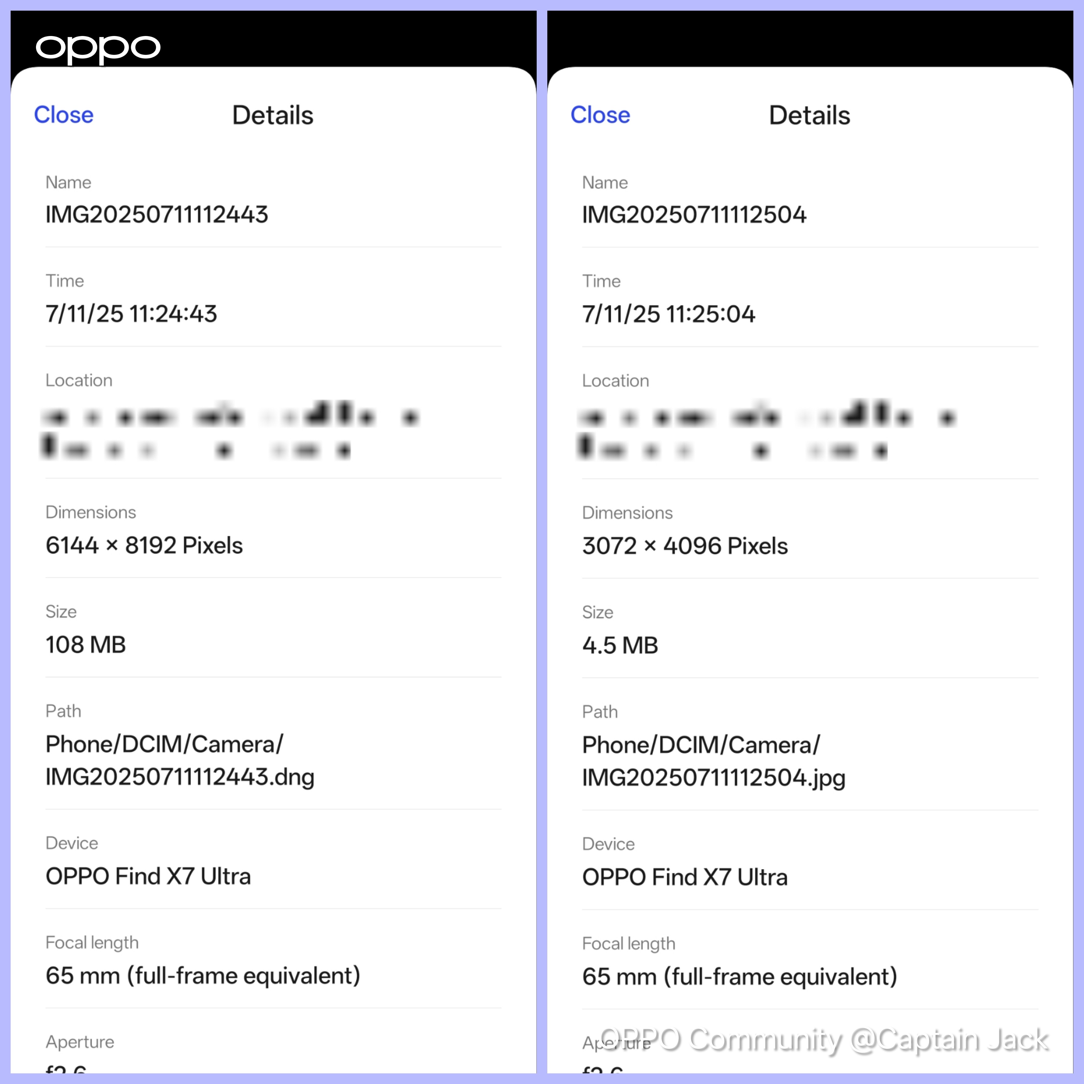 Oppo Find X7 Ultra - JPEG Max?