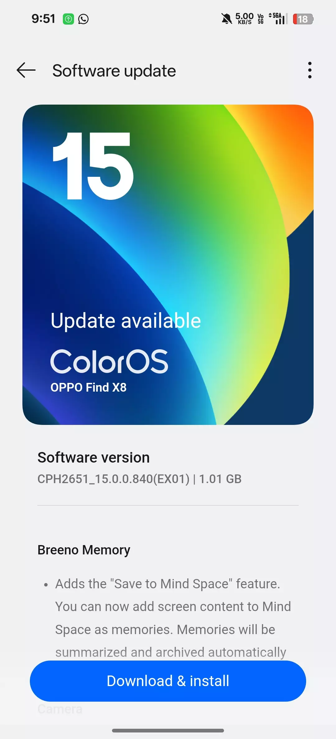 OPPO Find X8 - New Firmware Update[RELEASE CANDIDATE]Softwar