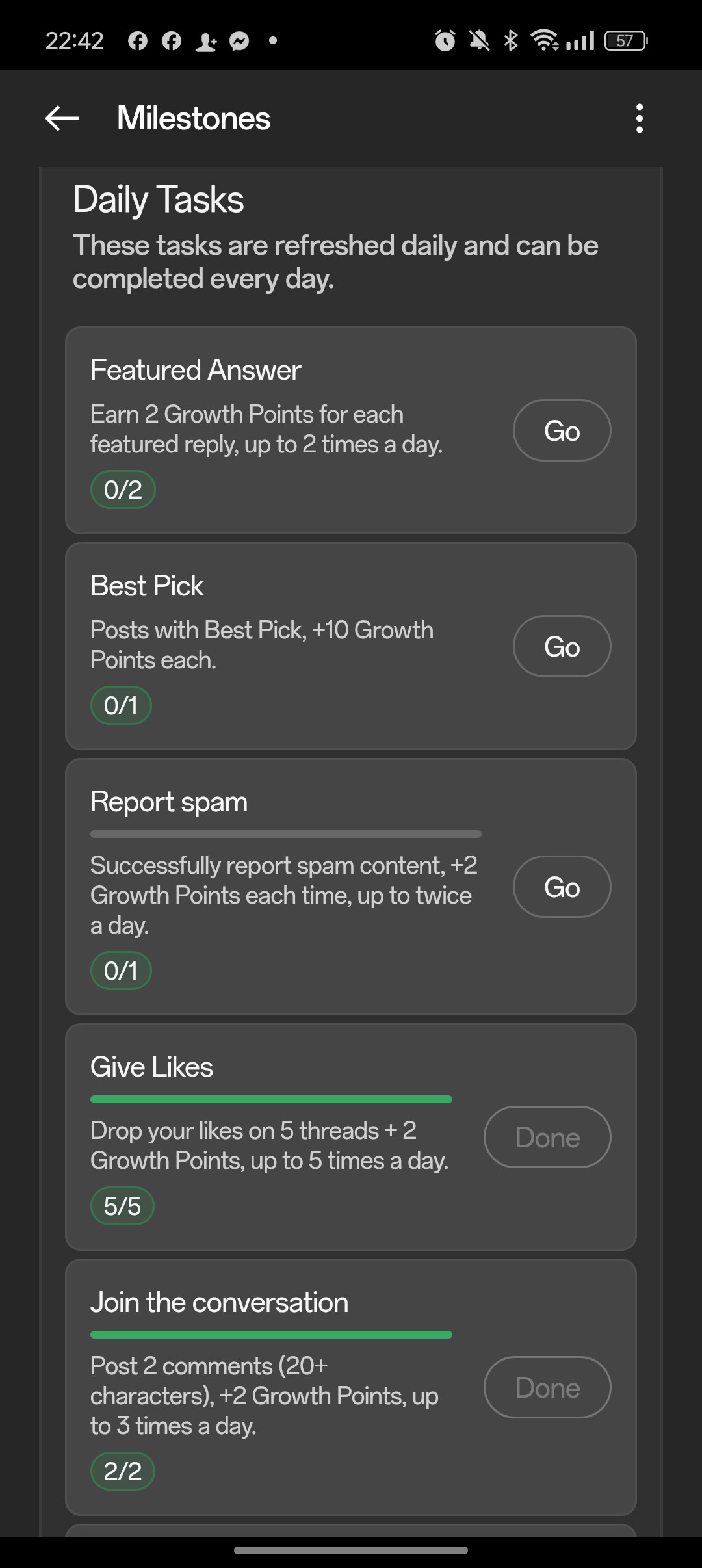 I always complete the daily tasks on the OPPO Community, but
