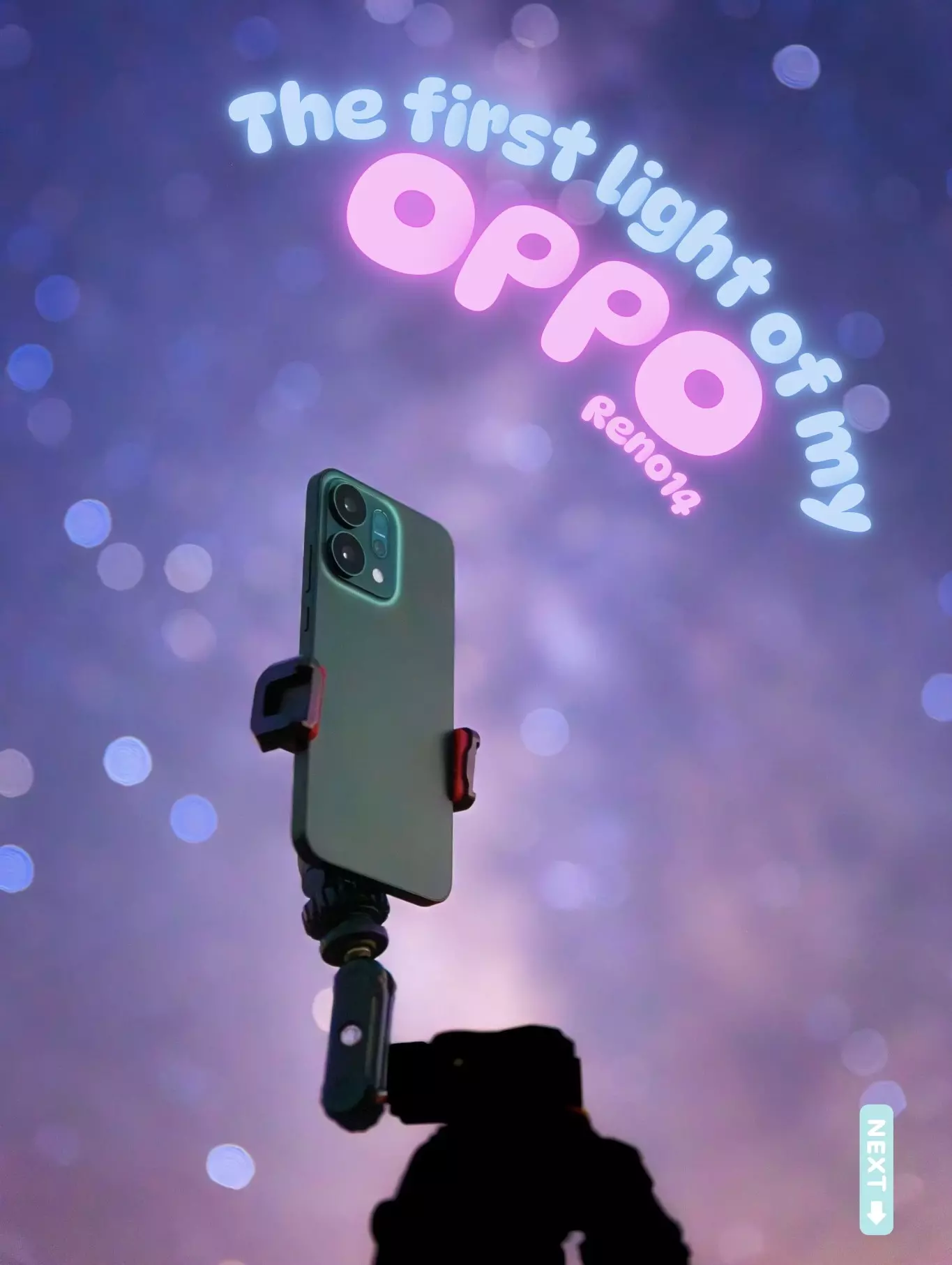 The First Light Off My OPPO Reno14 Series😍💫