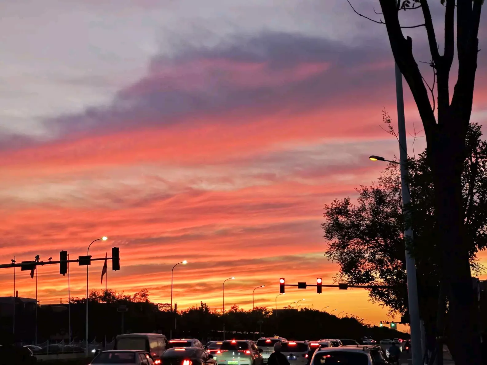 Yesterday's sunset was really beautiful ️ ️ ️. Took this pi