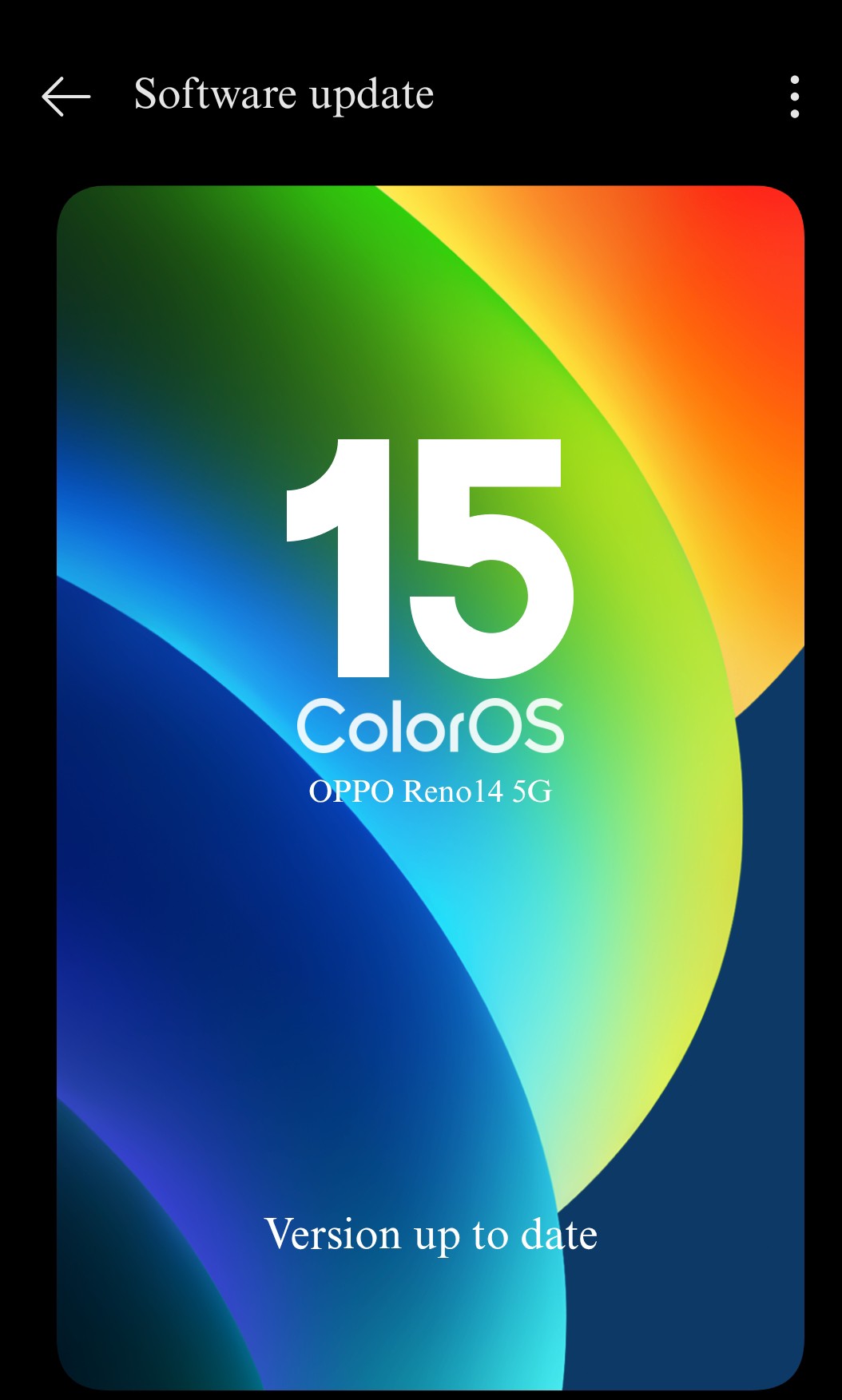 Latest Update from Color OS !!! Looks like my device ( Reno