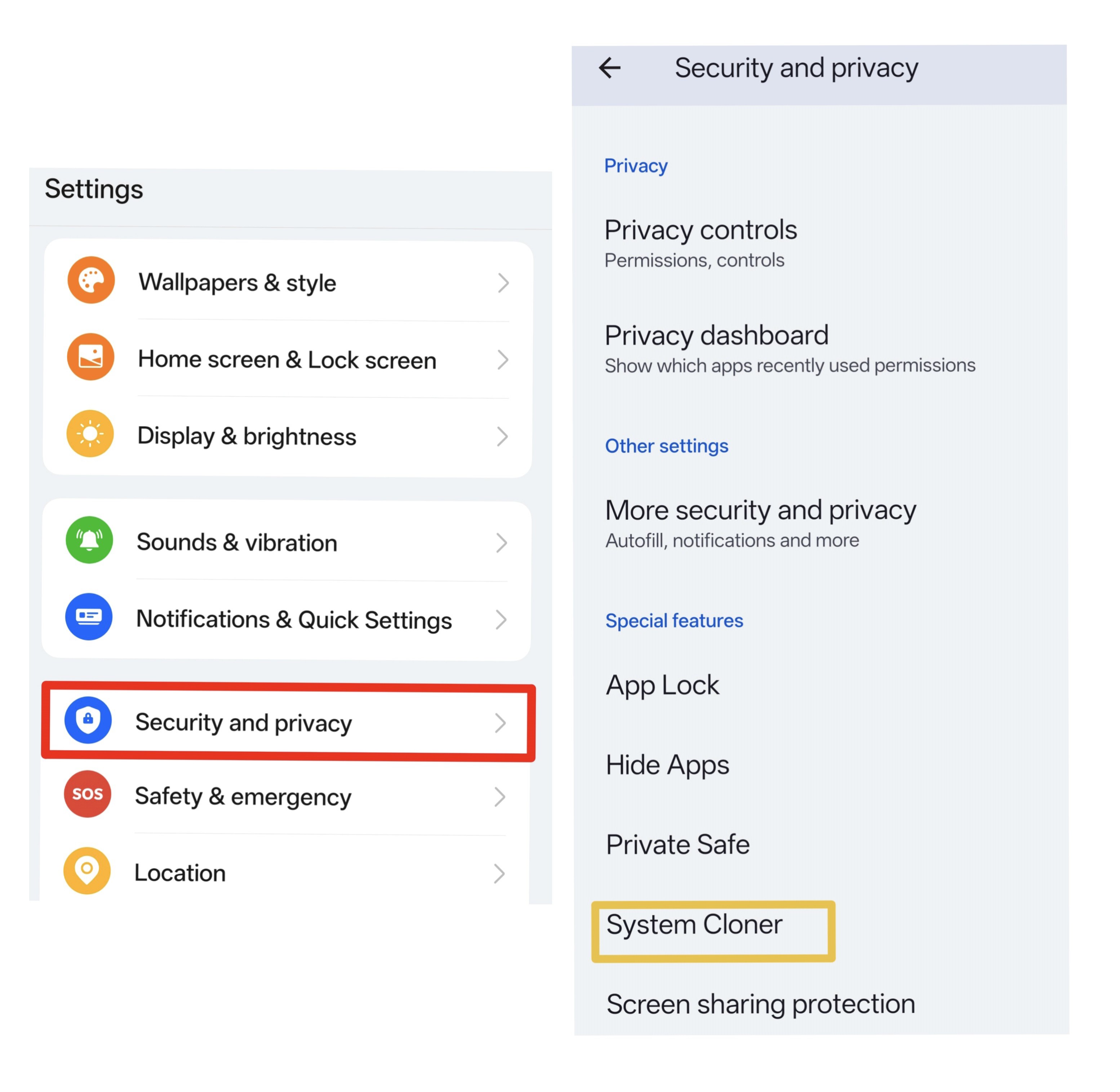 System Cloner!! Next Level Privacy 👀 Must Try Feature