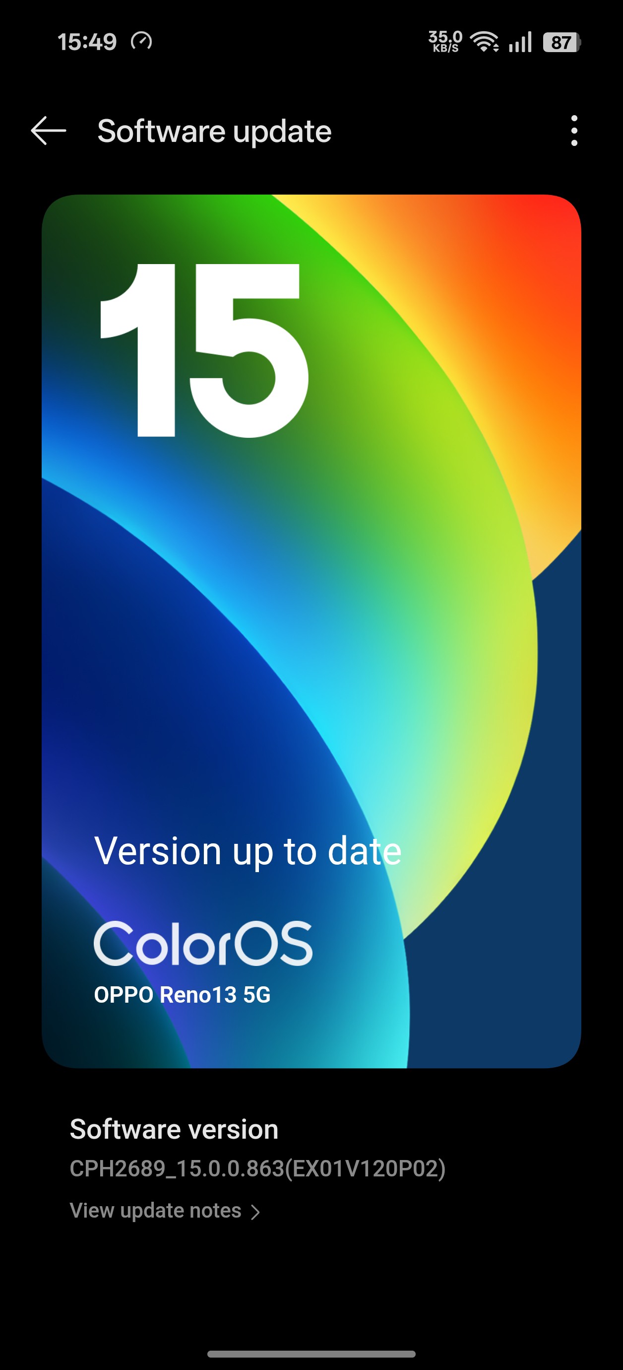Colour os 16 update