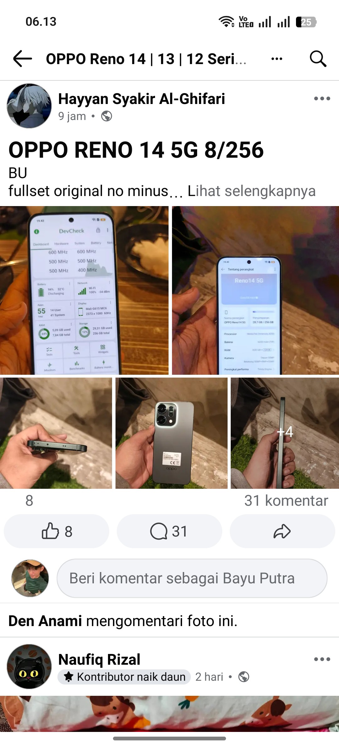 In Indonesia, many people are selling the Oppo Reno 14 and 1