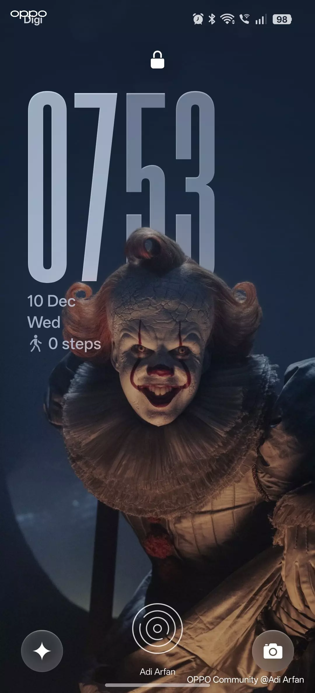 My customized lock-screen & wallpaper.