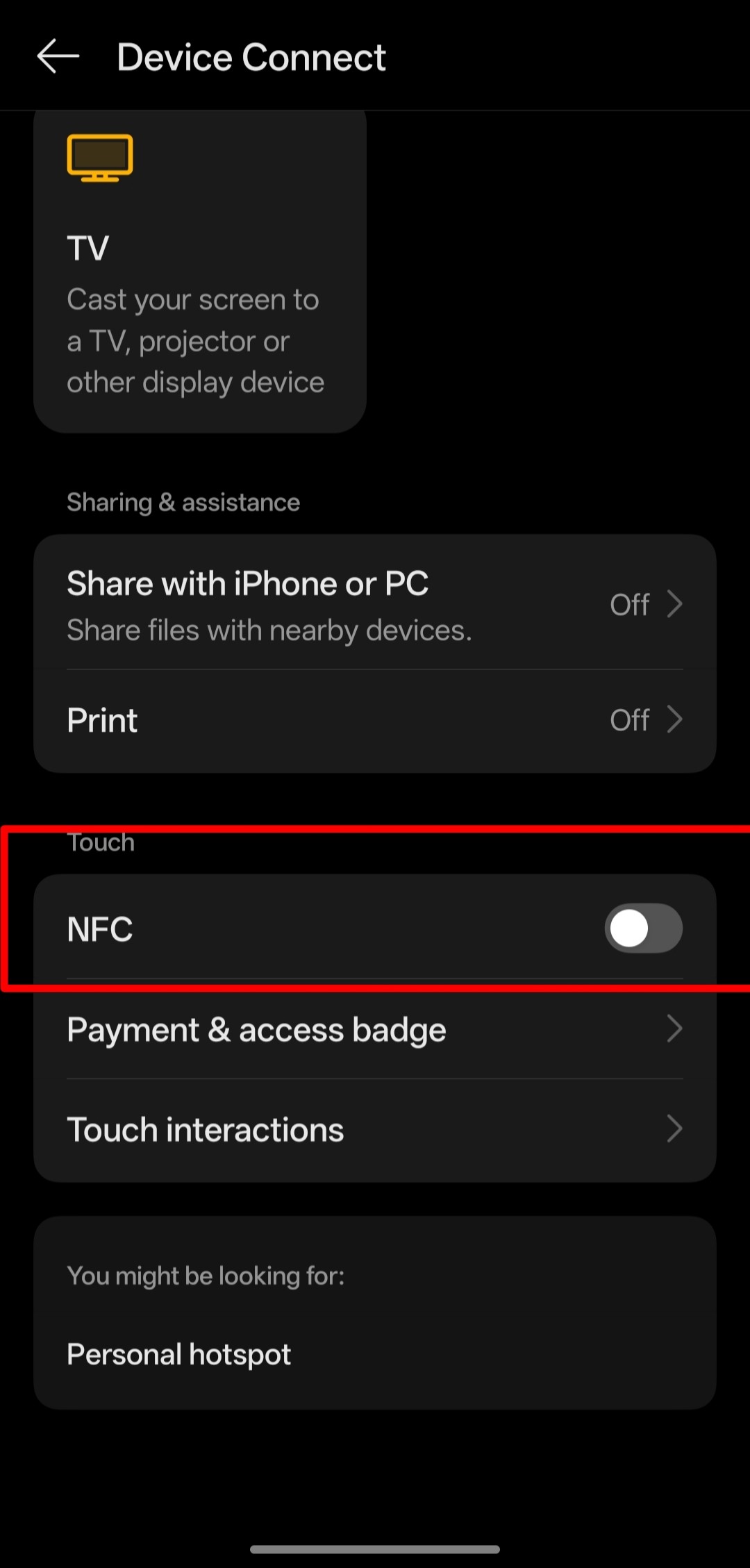 Does oppo a60 4G support NFC ? The system has an NFC option