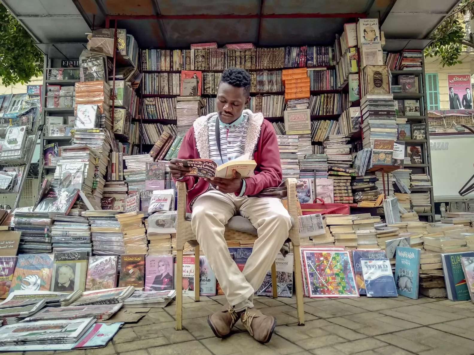 Book stalls in Downtown Cairo are more than places to sell b