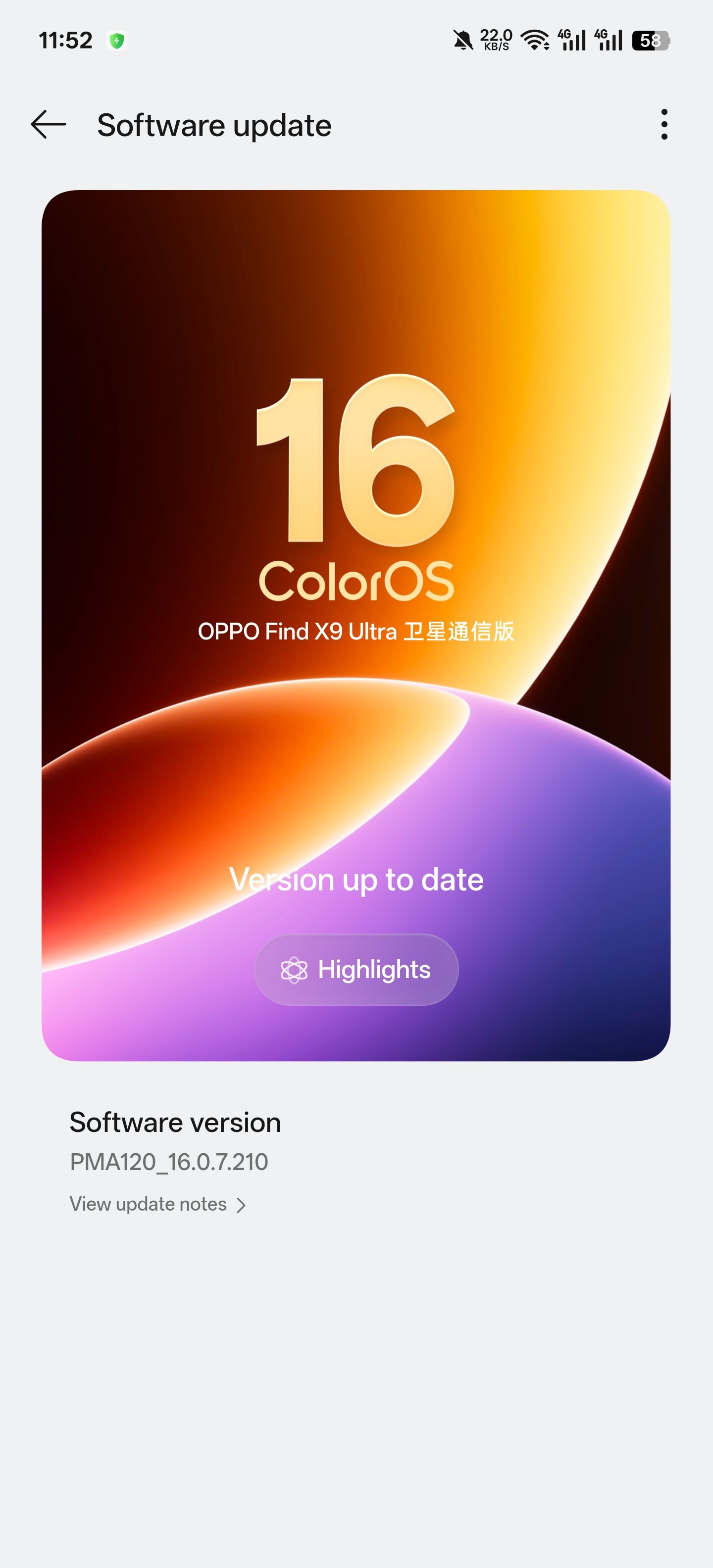 Oppo Find X9 Ultra Satellite Edition New Update