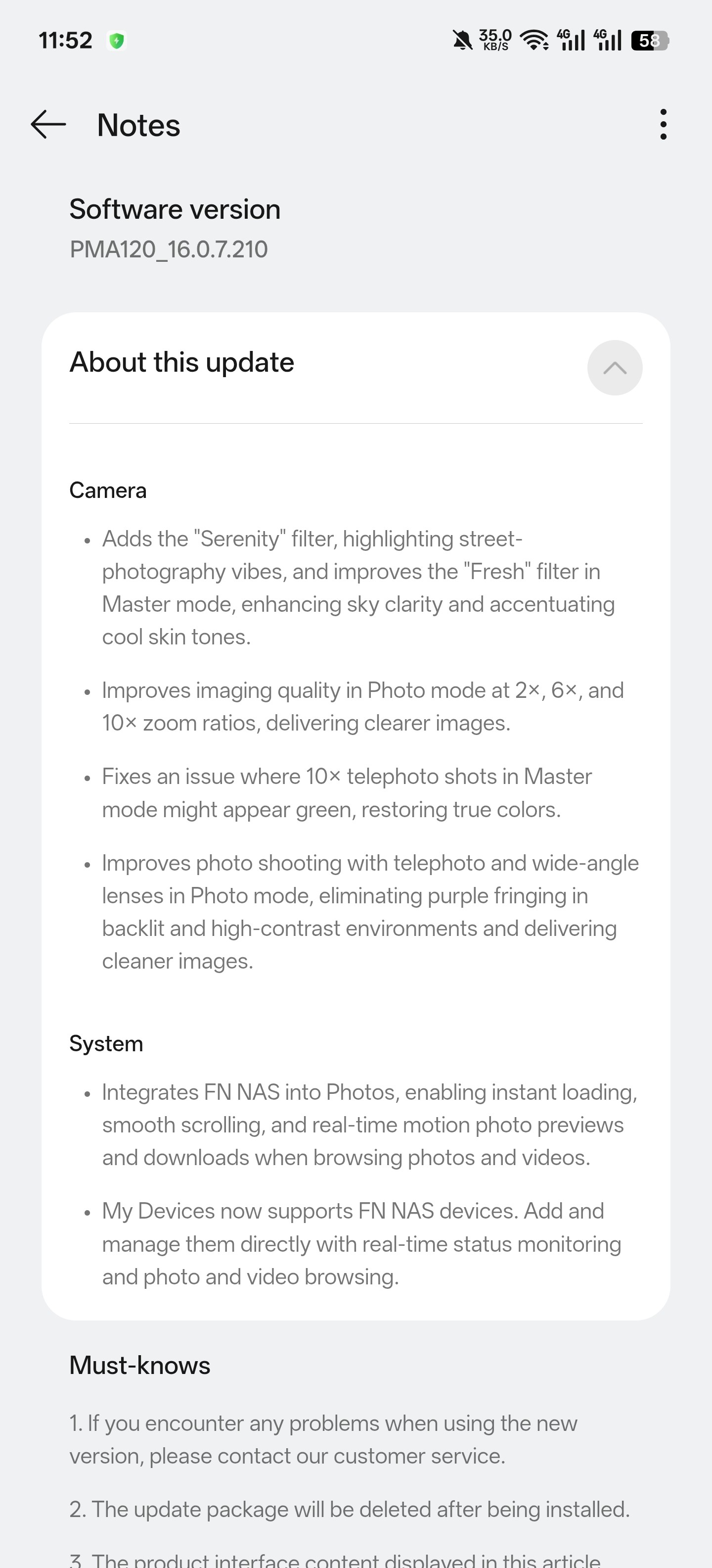 Oppo Find X9 Ultra Satellite Edition New Update