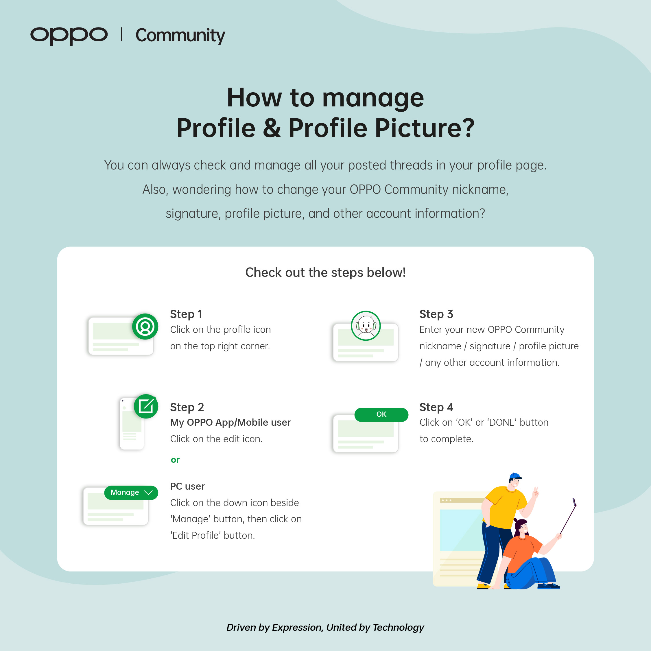 [About Community #2] How to manage Profile & Profile Picture?