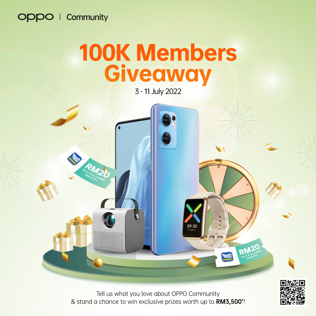 [Giveaway] 100K OPPO Community Members' Giveaway