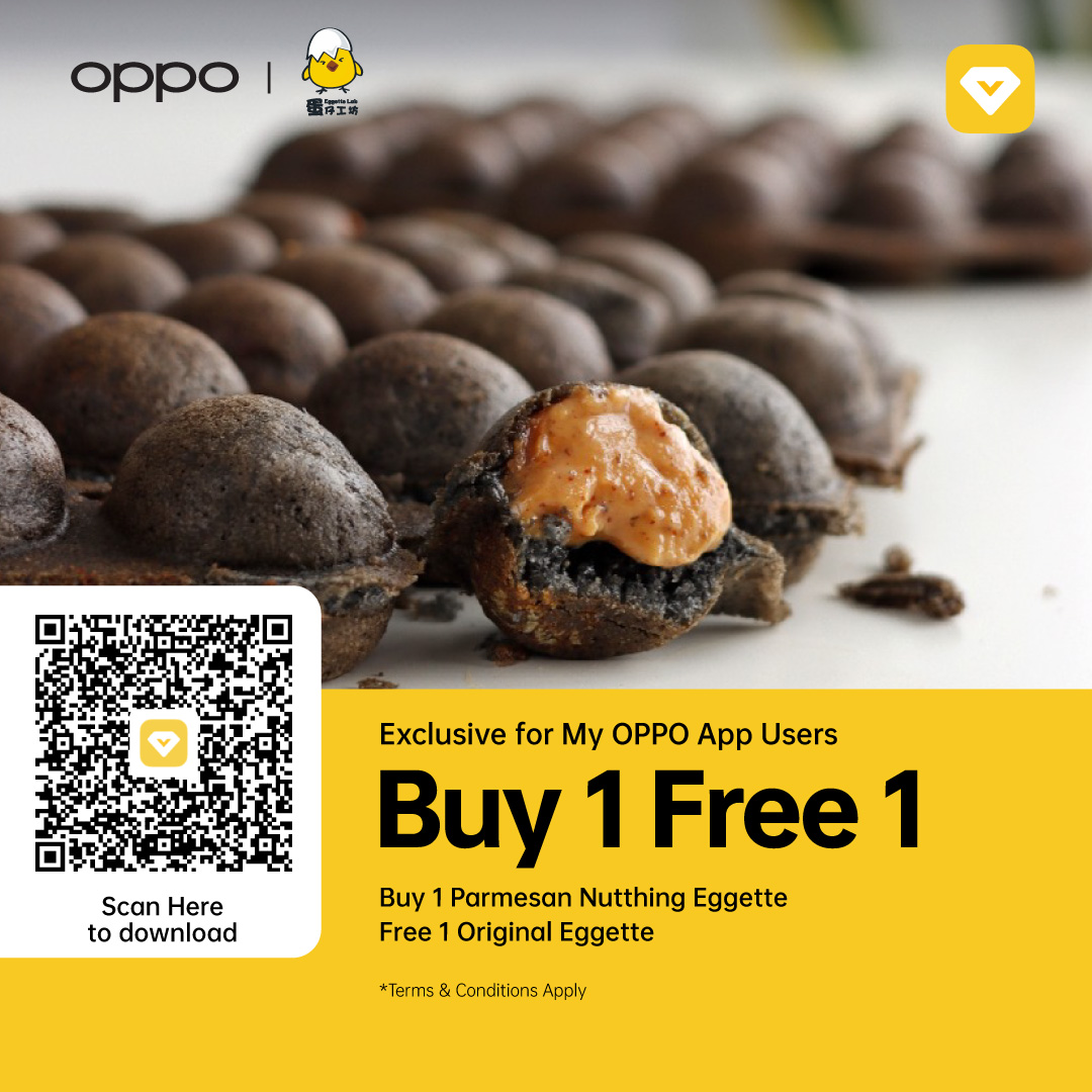Redeem a FREE Eggette from Eggette Lab, only for My OPPO Members!