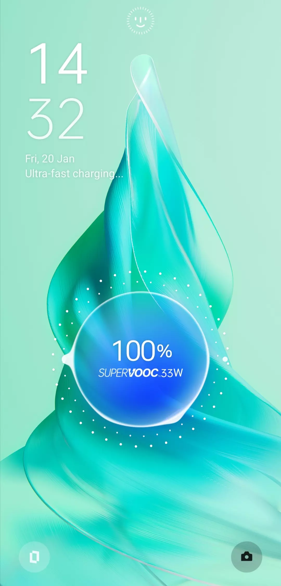 Oppo charging moment with vooc.