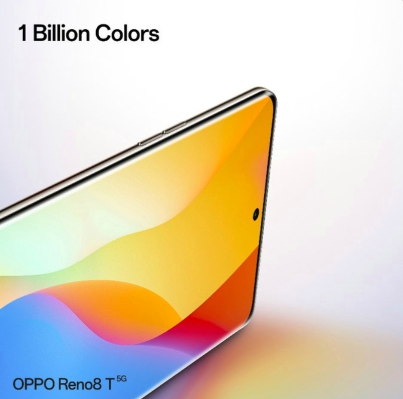 1 Billion Colour Display and High Refresh rate: OPPO Reno8 T