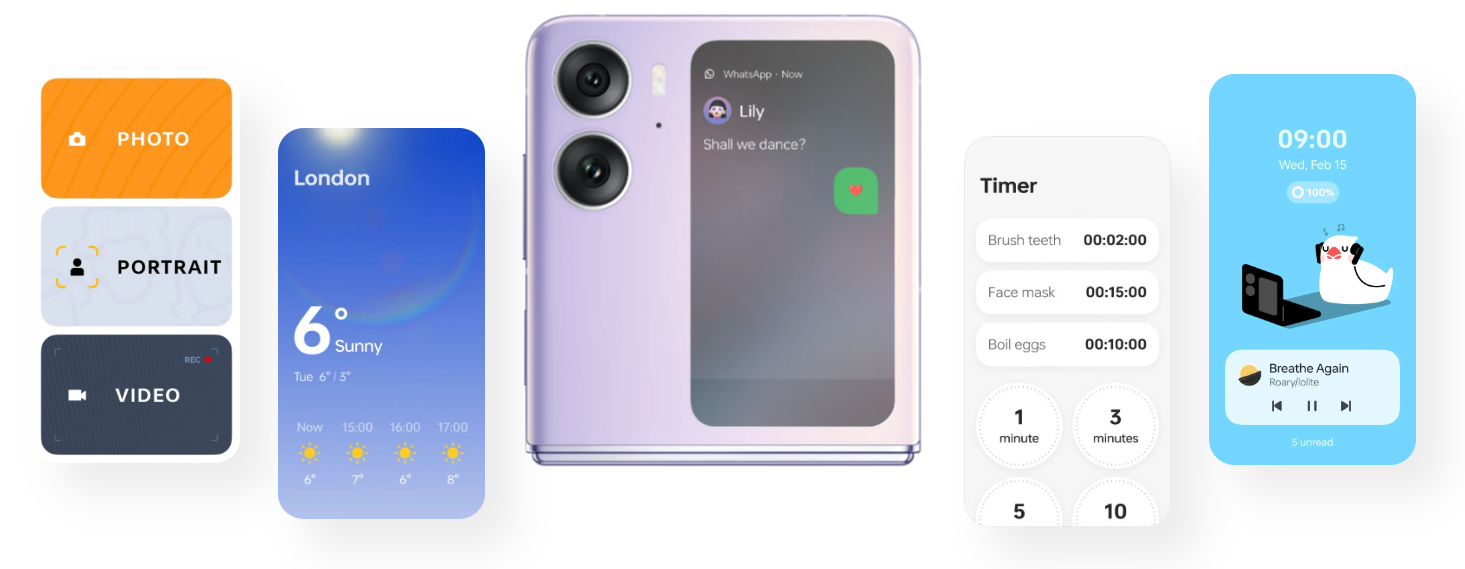 Flip and Fantastic: OPPO Find N2 Flip Takes Cover Screens to the Next Level