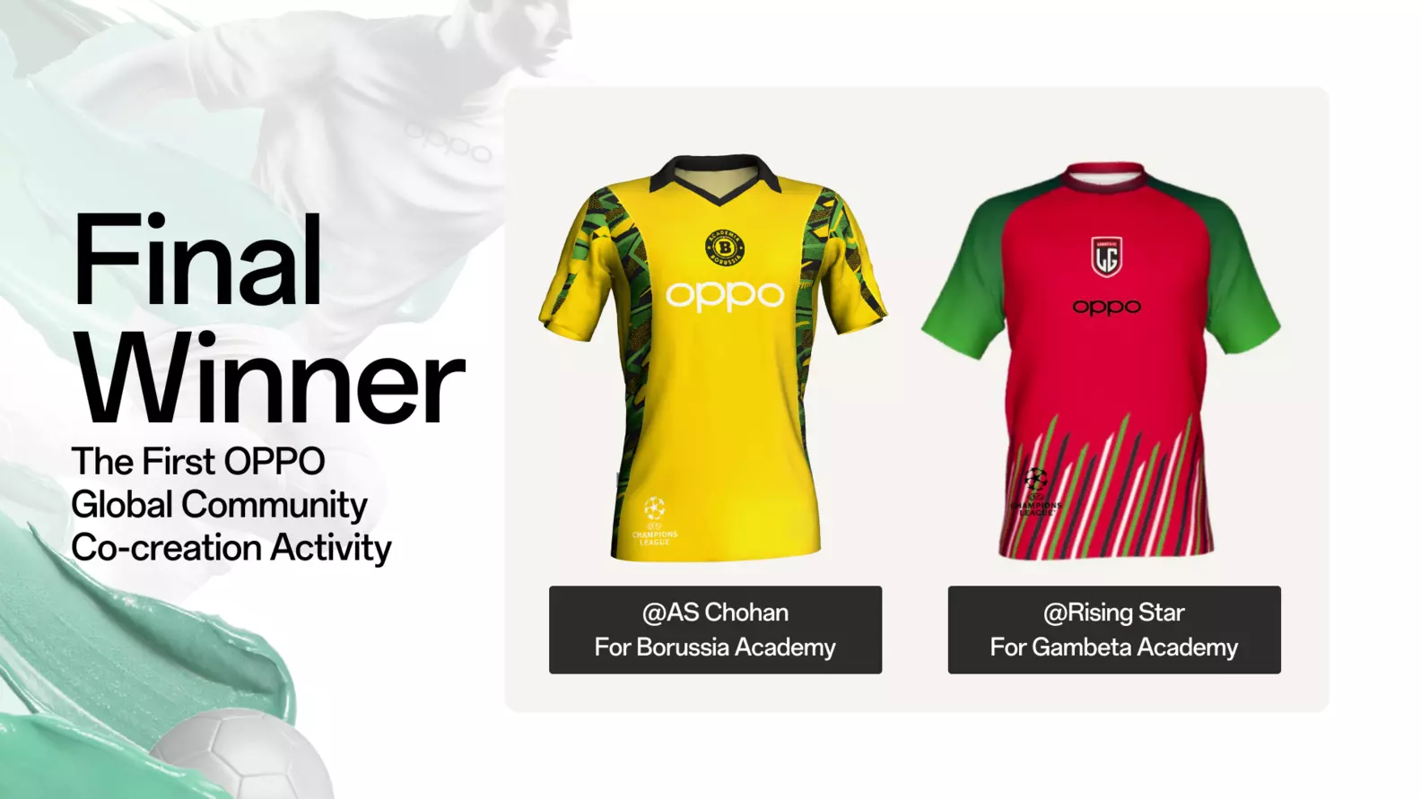 [Winners] The First OPPO Global Community Co-creation Activity for the ...