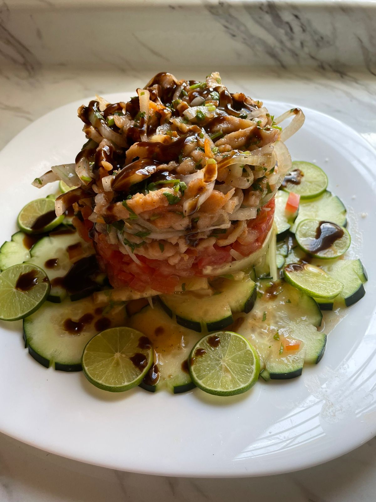 Sailfish Ceviche Tower 🤌🏻Today we are inspired and gratefu