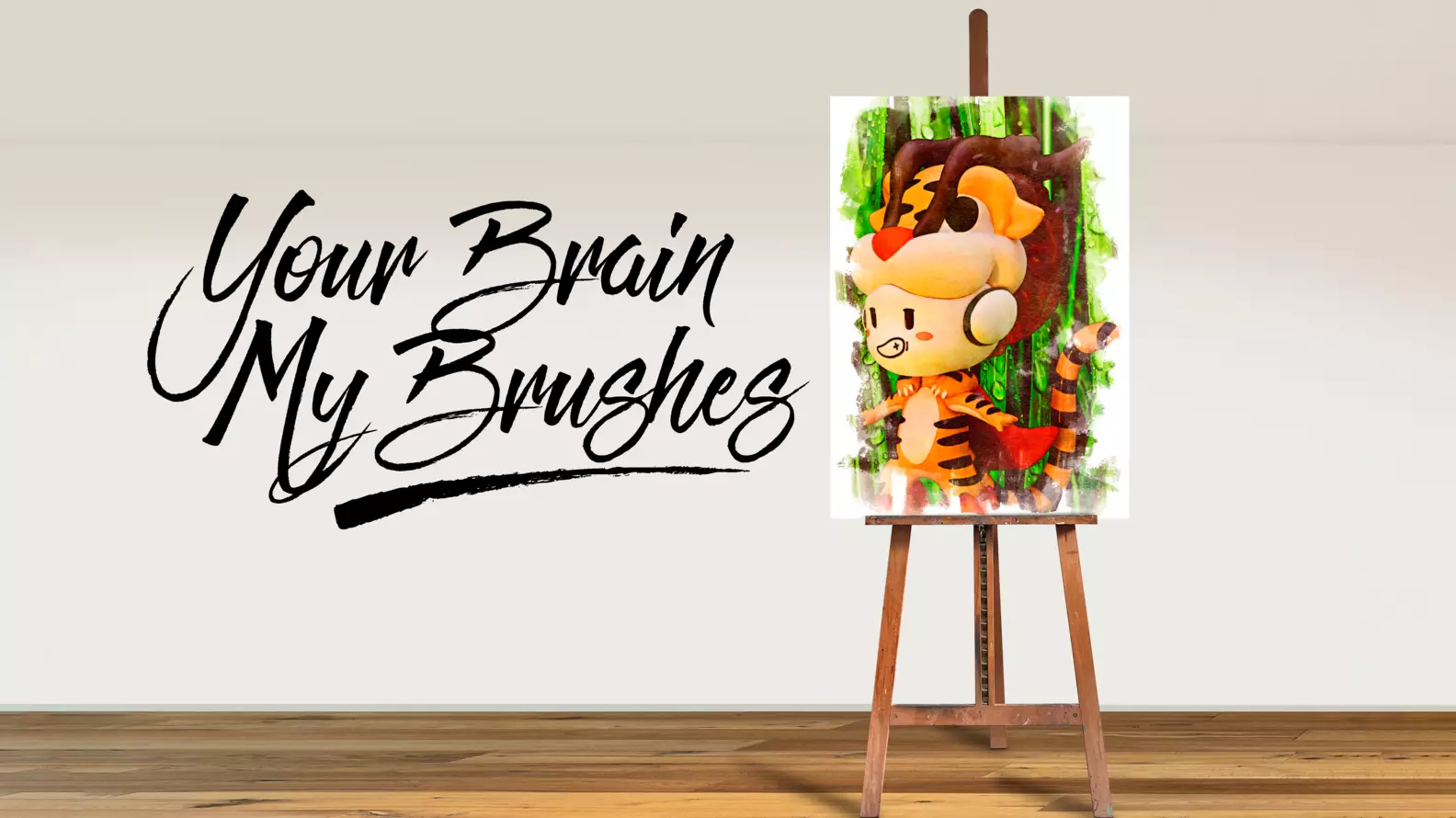 Your Brain, my Brushes : Collaborative wallpapers