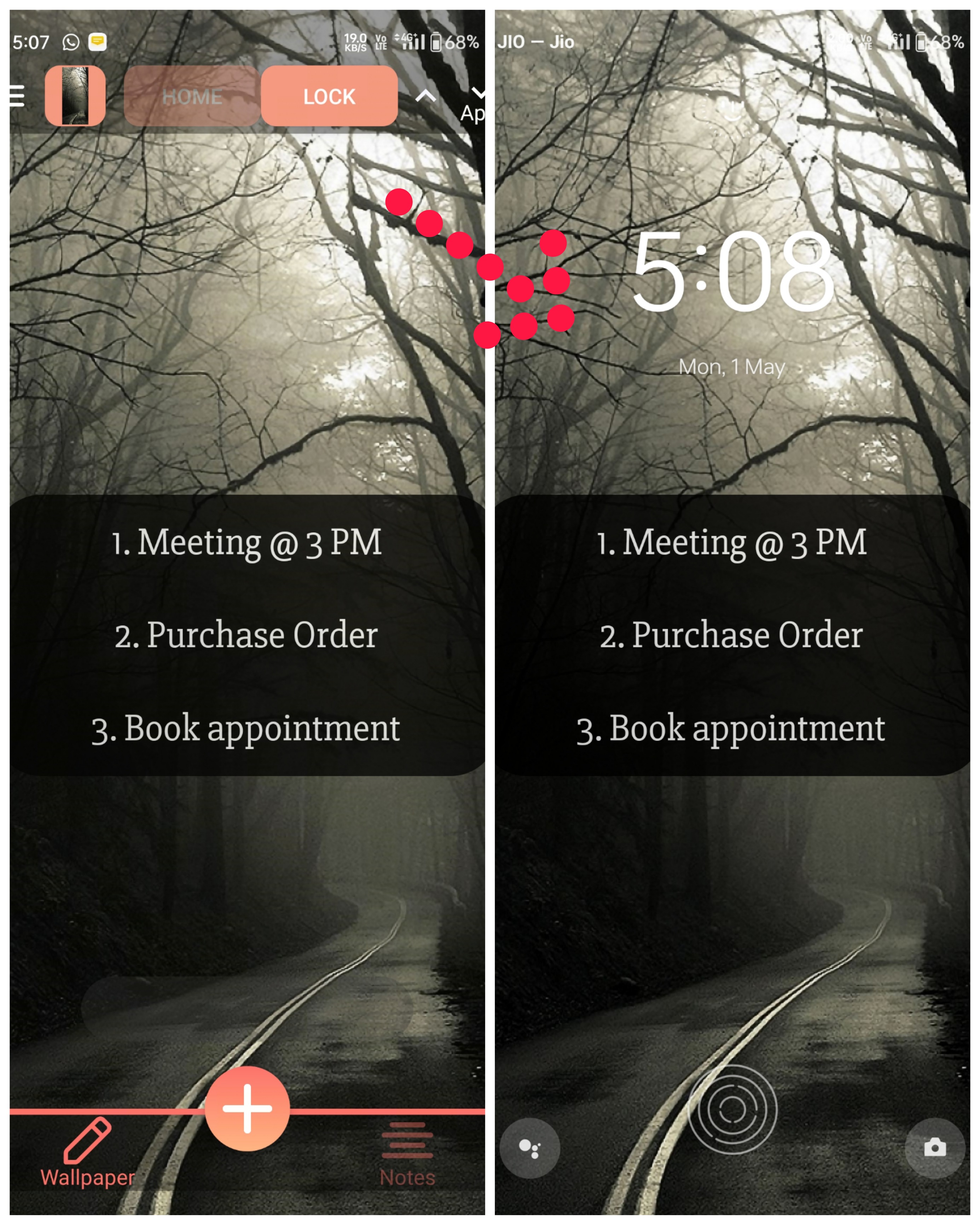 Makes my wallpaper into a personalized to-do list | #OPPOWallpaper