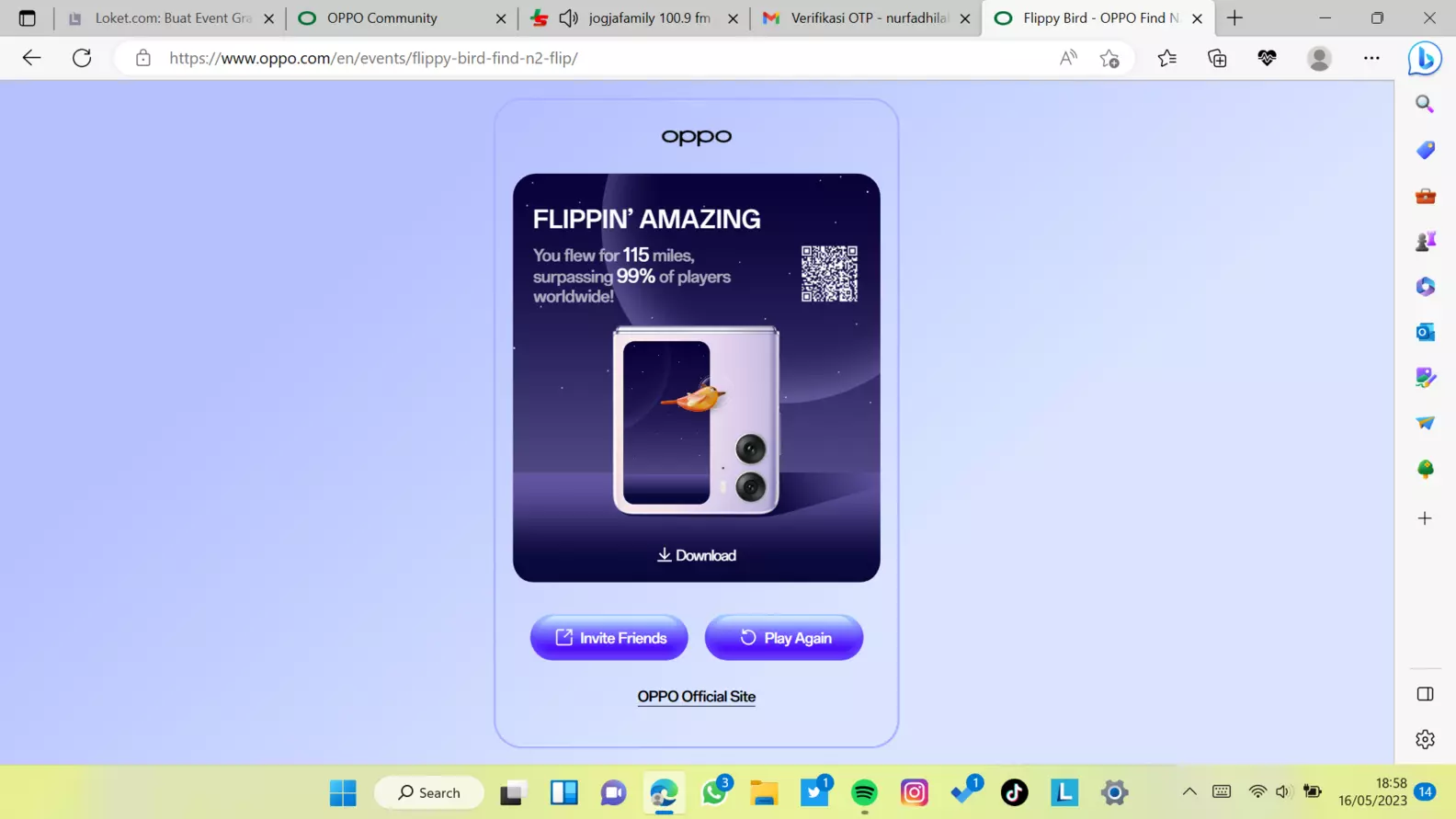 Aku pikir bakal quintuple background ungu, ternyata dilanjut