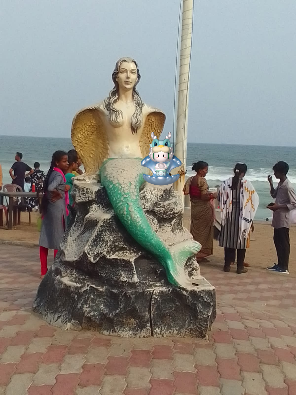 I & Ollie visited the Vishakhapatnam Beach, Andhra pradesh,