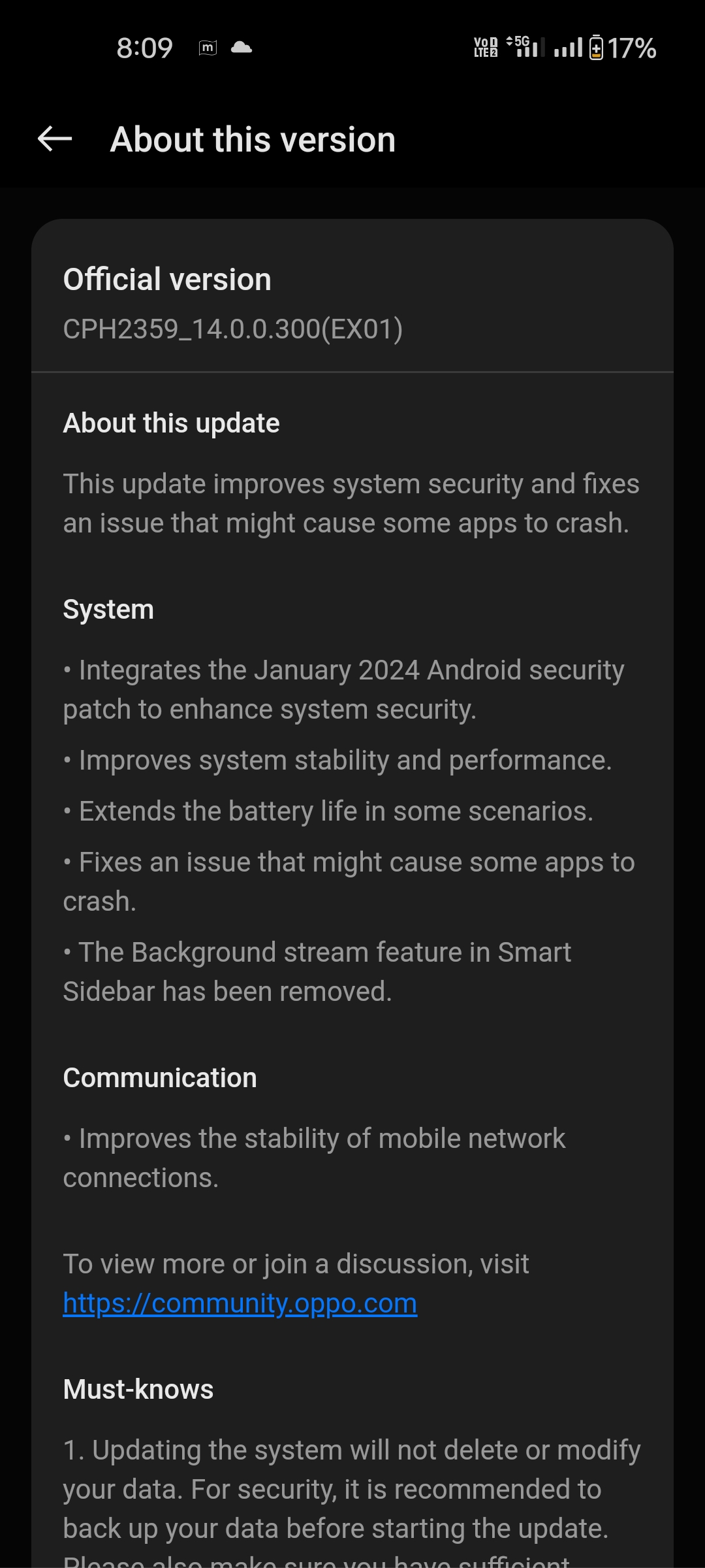Security Patch and Update