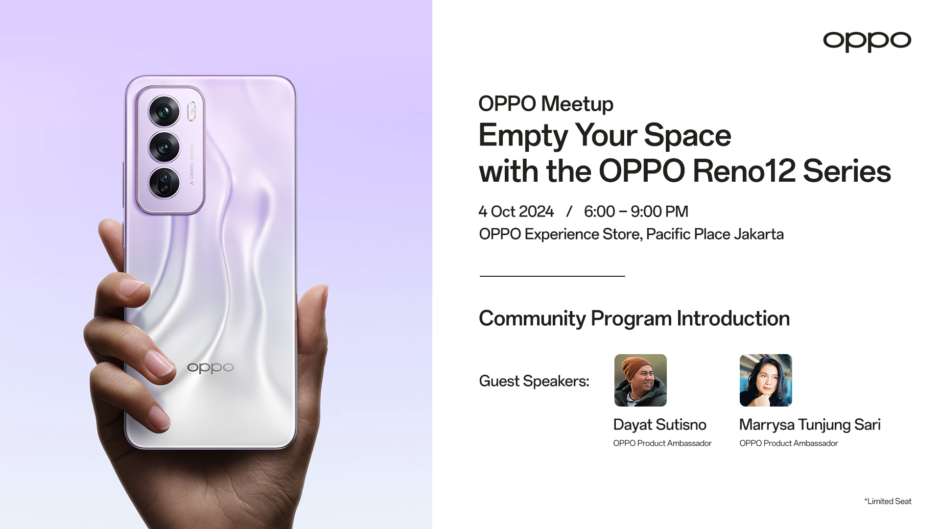 OPPO Meetup - Empty Your Space With the OPPO Reno12 Series
