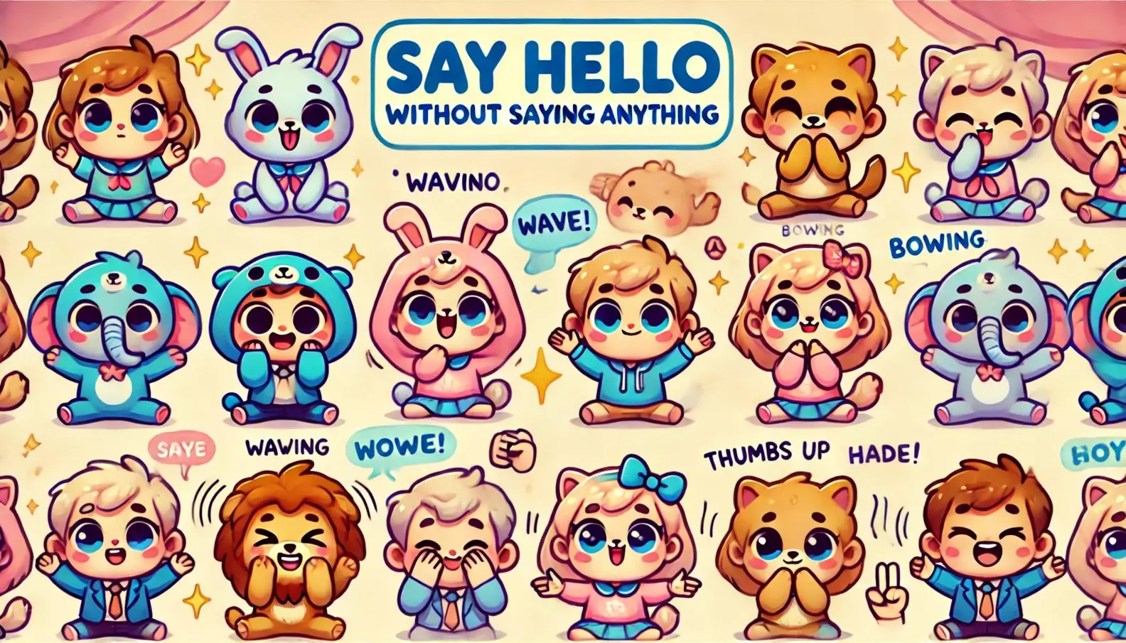 Say hello without saying anything