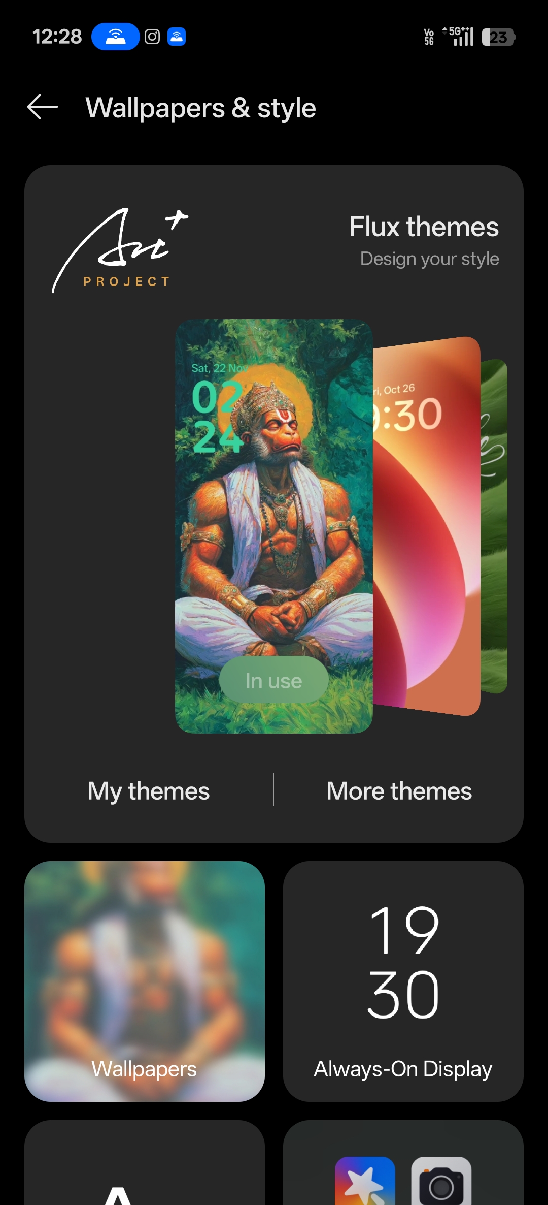 Flux Theme features on Color OS 15 & Oxygen OS 15
