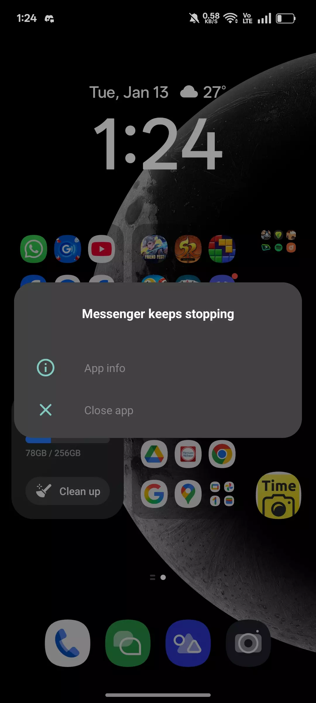 APP CRASHED