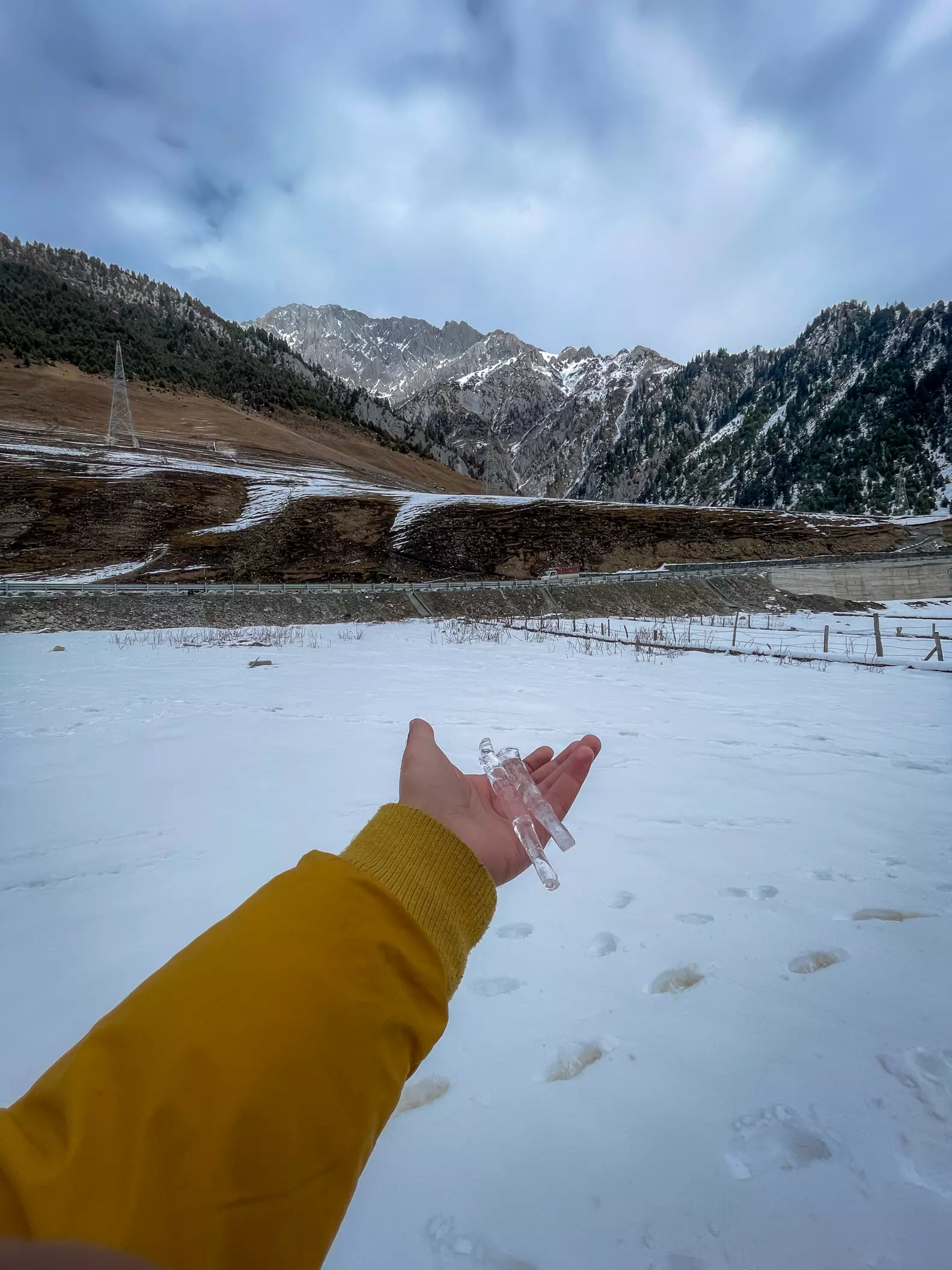 Sonmarg after fresh snowfall