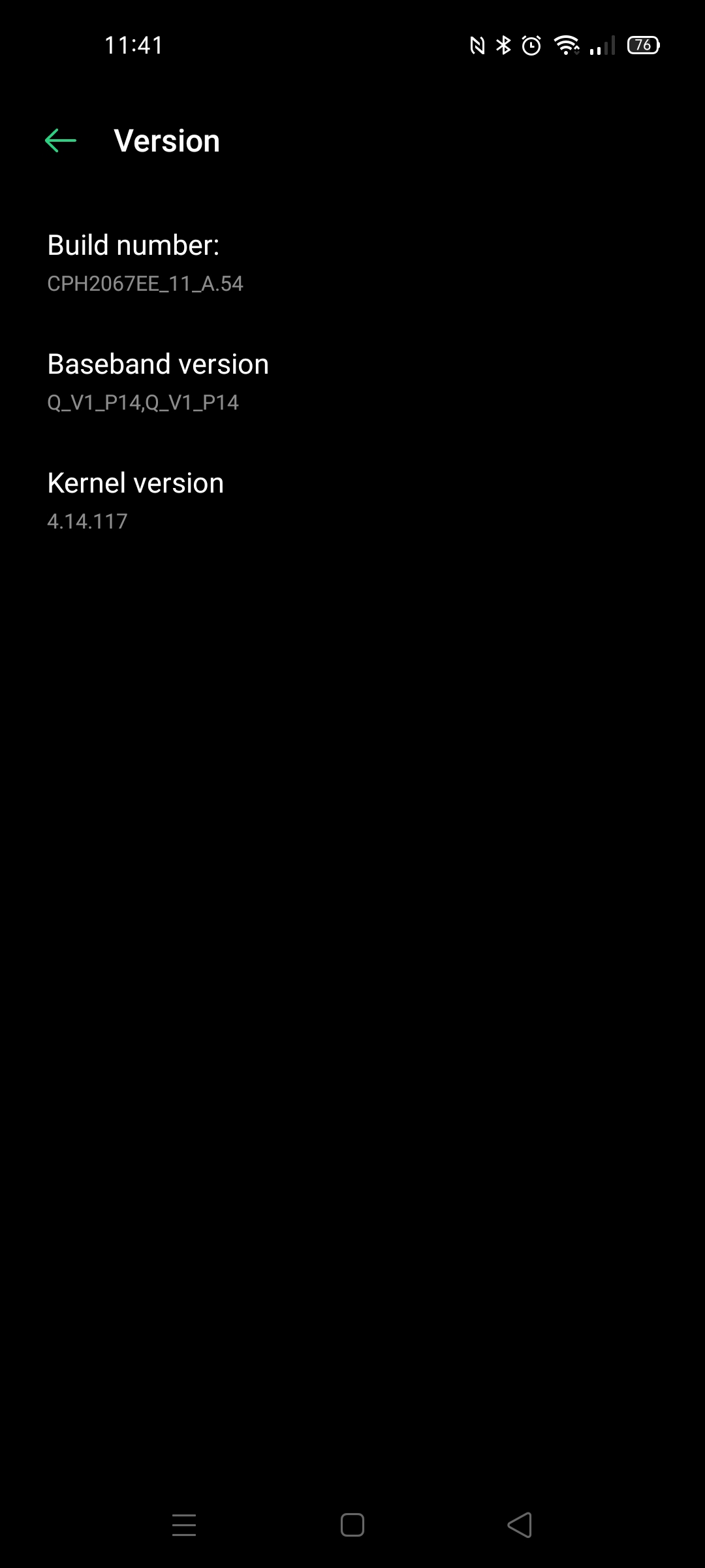 OPPO A72 Emergency Information Issue